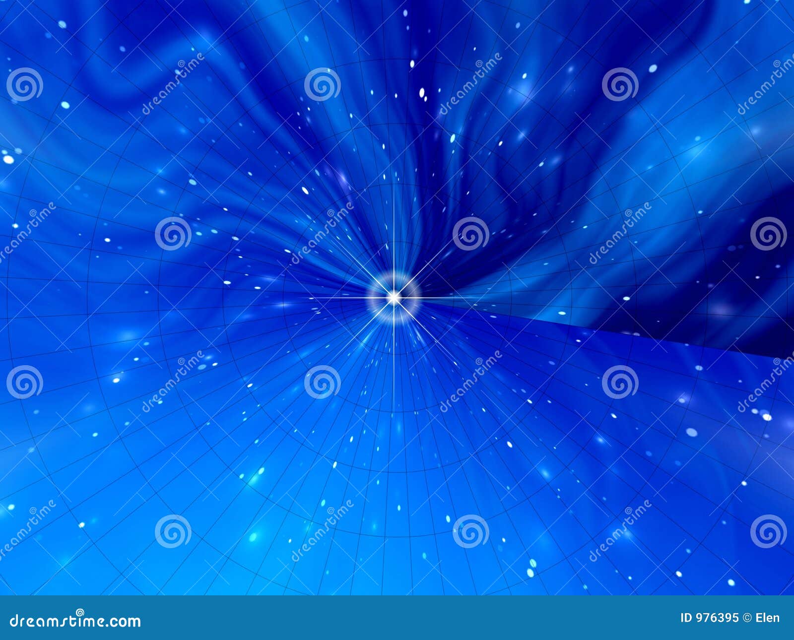 Blue foggy galaxy stock illustration. Illustration of backgrounds - 976395