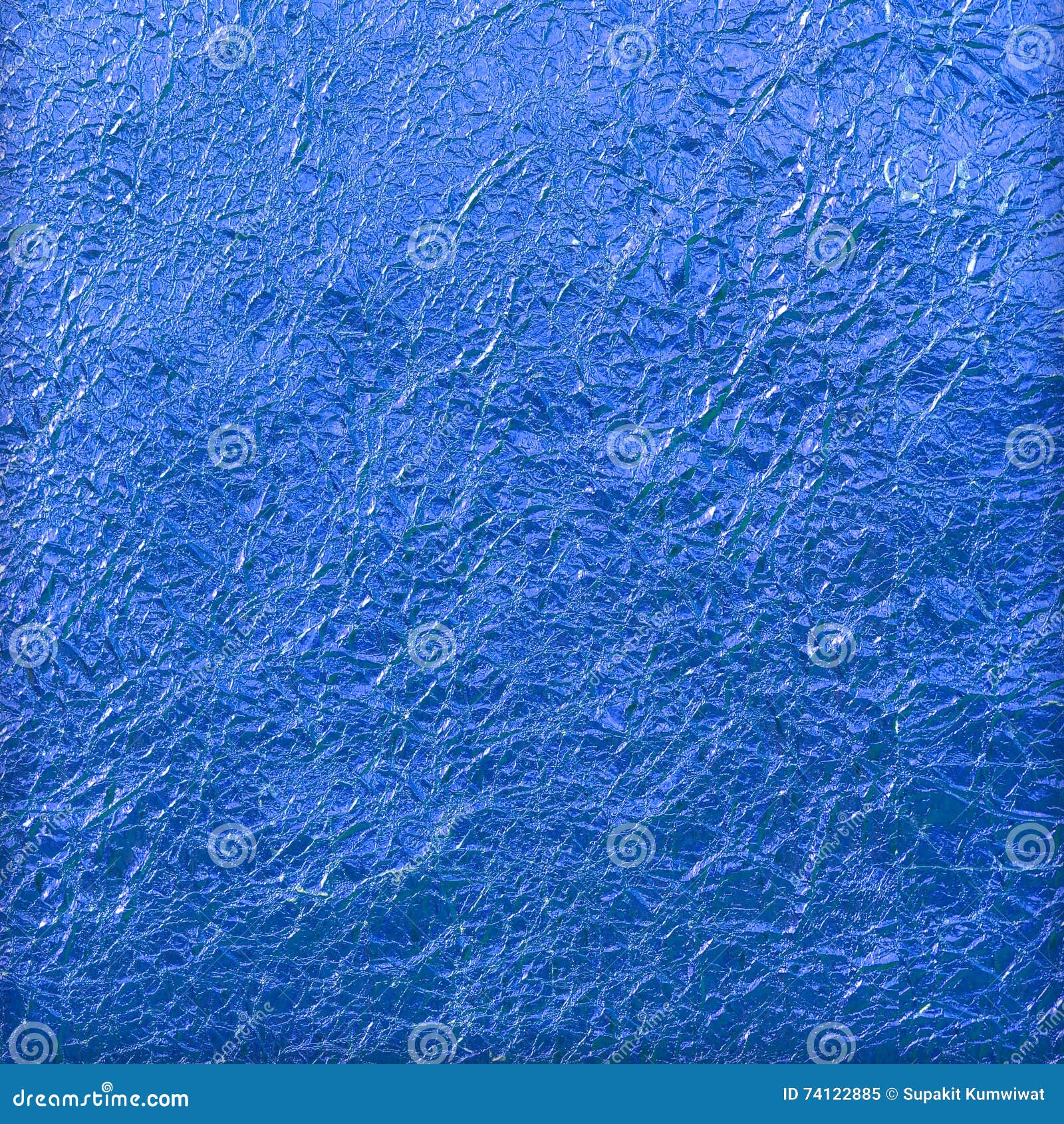 Blue foil stock image. Image of crumpled, metal, foil - 74122885
