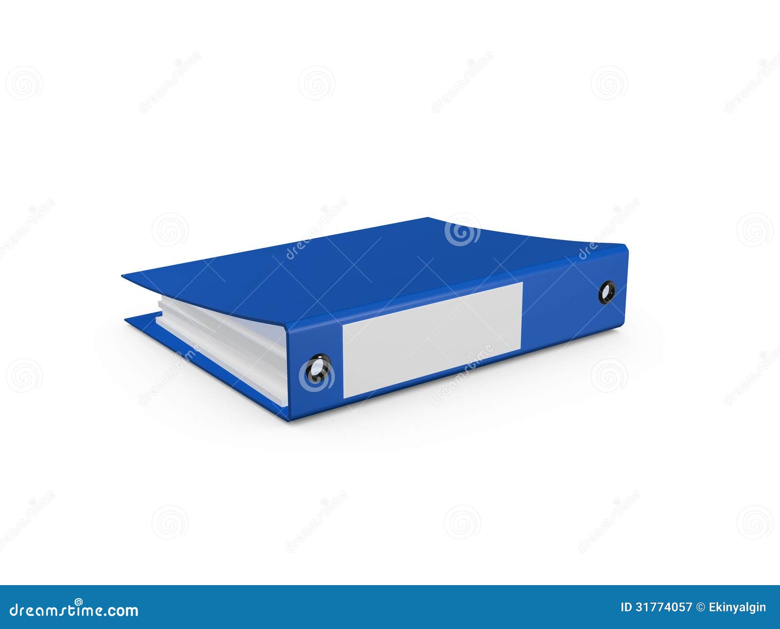 Blue Folder stock illustration. Illustration of ring - 31774057