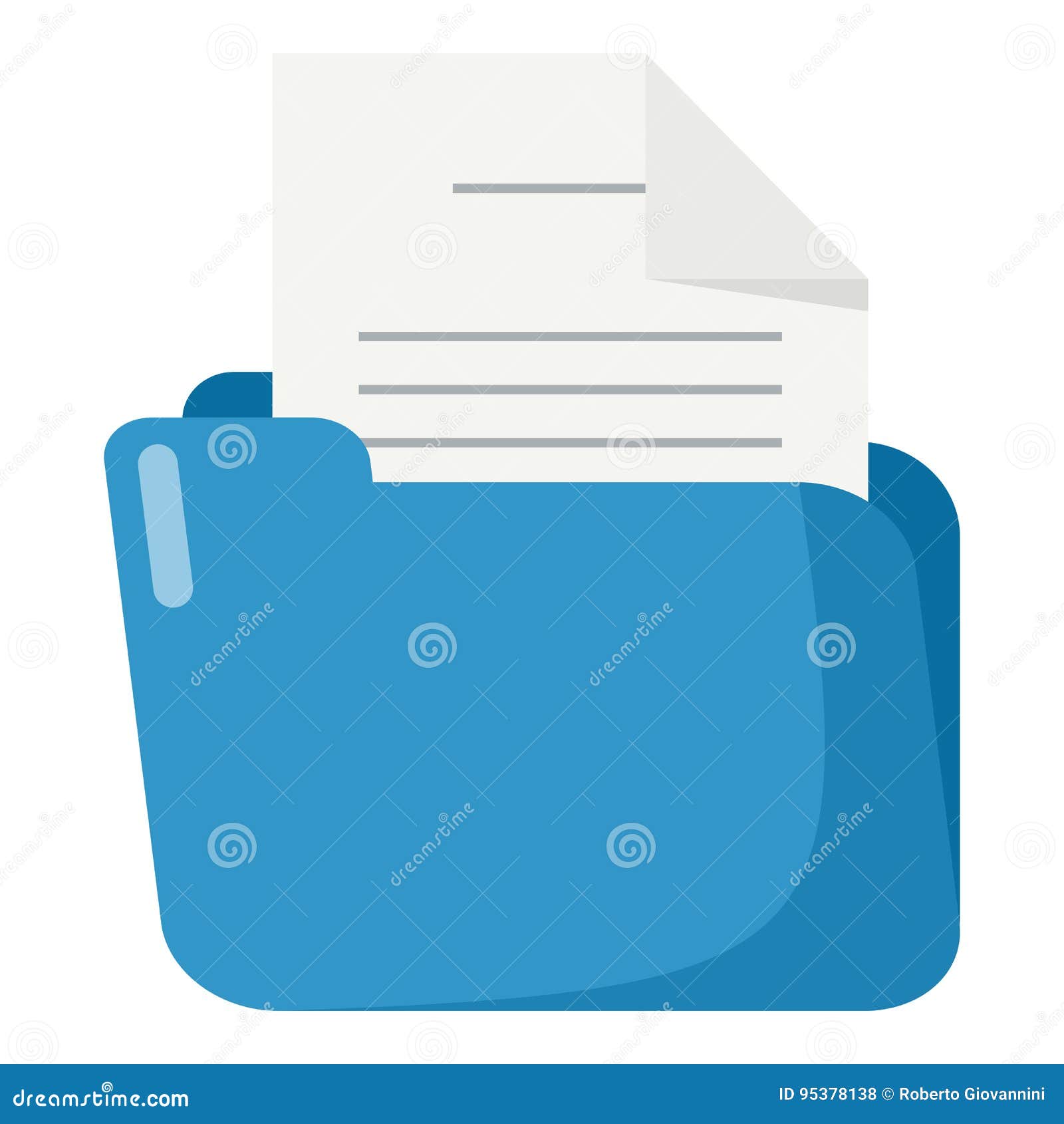 Blue Folder Icon Stock Photography | CartoonDealer.com #35481212