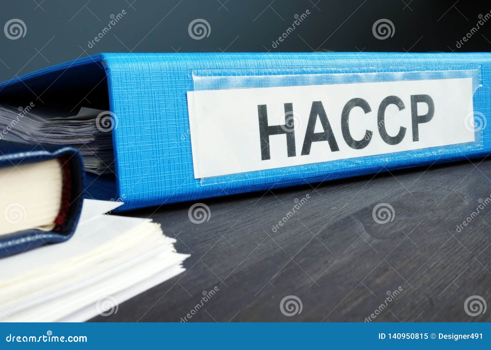 Folder with Documents HACCP Hazard Analysis and Critical Control Points ...