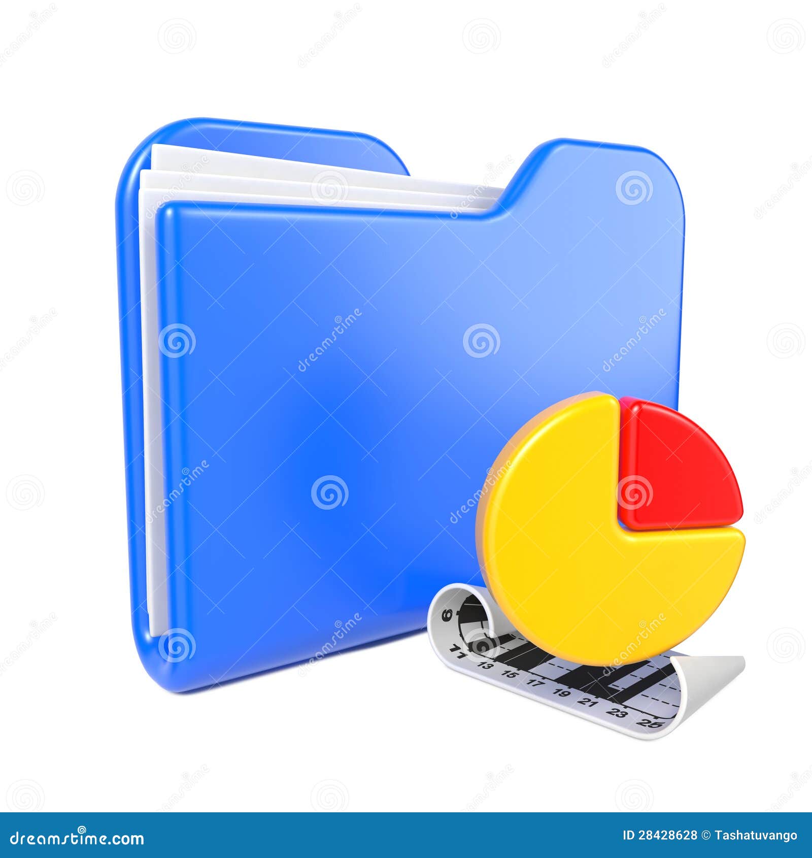 Blue FTP Folder Icon Isolated On Yellow Background. Software Update ...