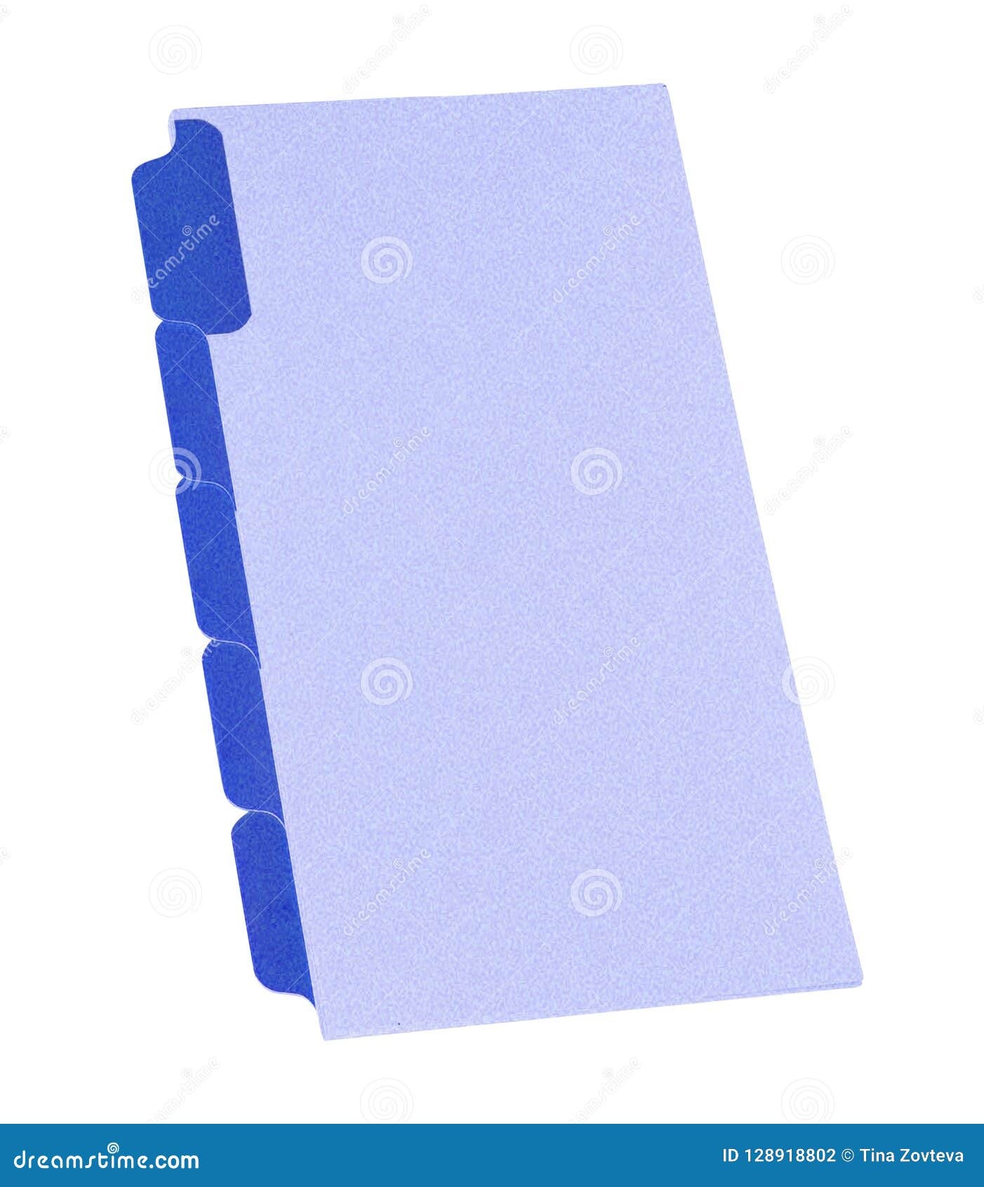 Blue folder isolated stock photo. Image of paper, office - 128918802