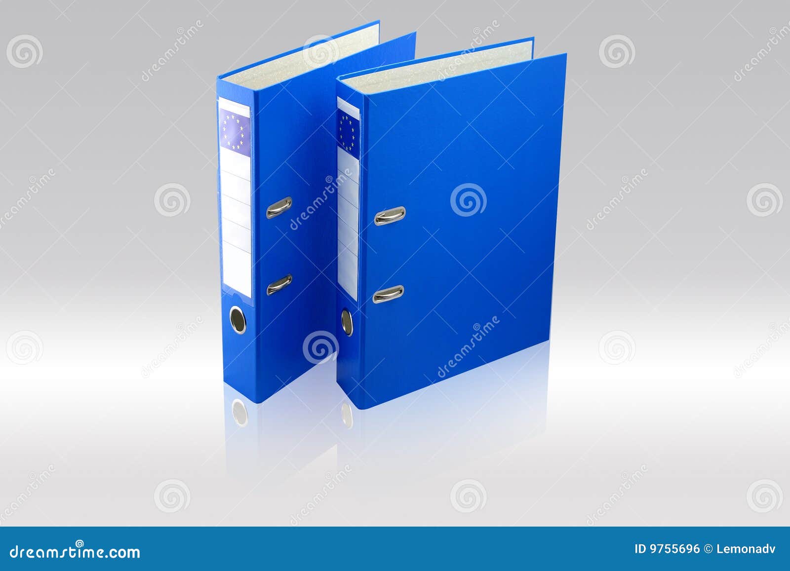 Blue folders stock photo. Image of paperwork, supplie - 9755696