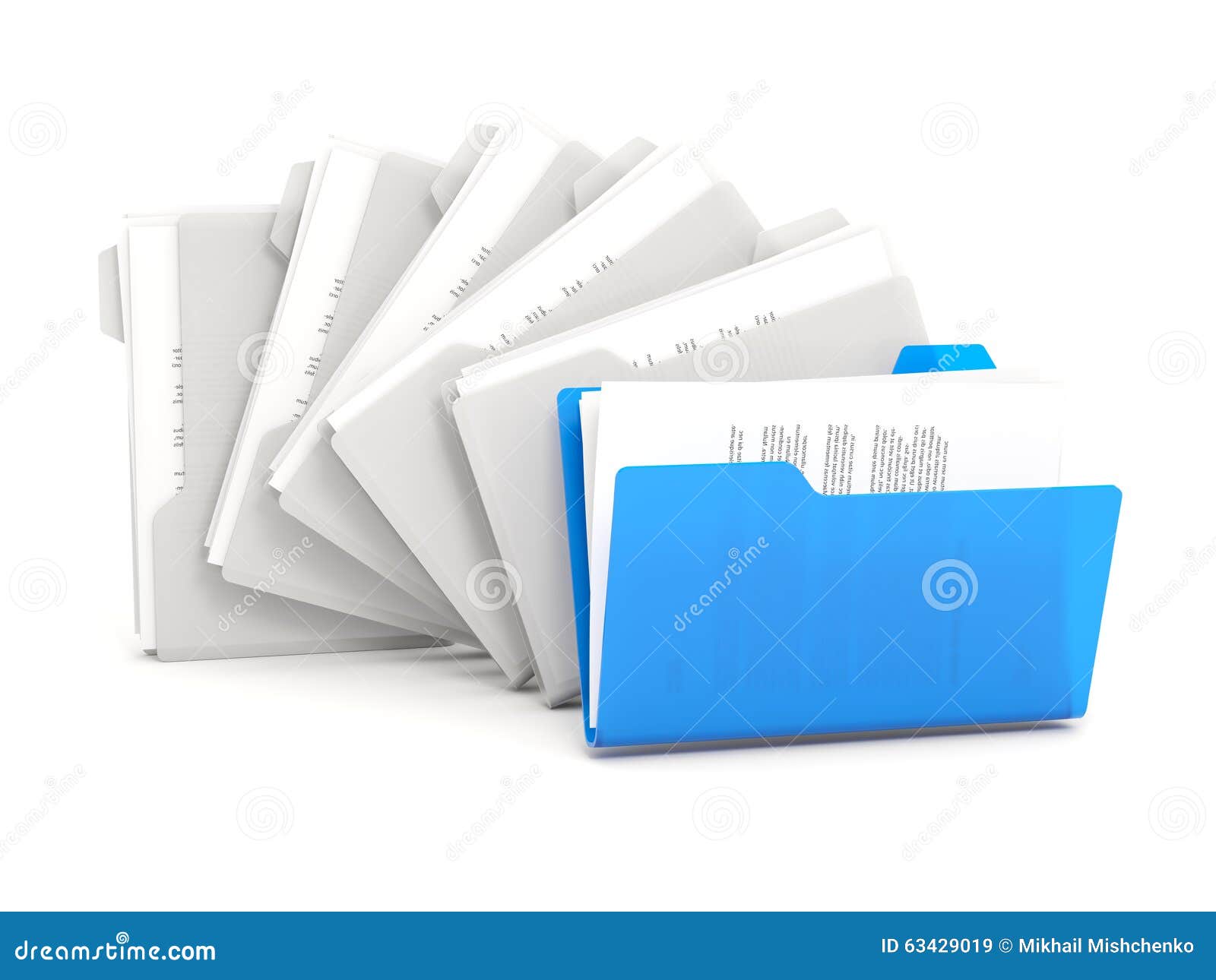 Blue folders in a row stock illustration. Illustration of document ... Blue folders in a row stock illustration. Illustration of document ...