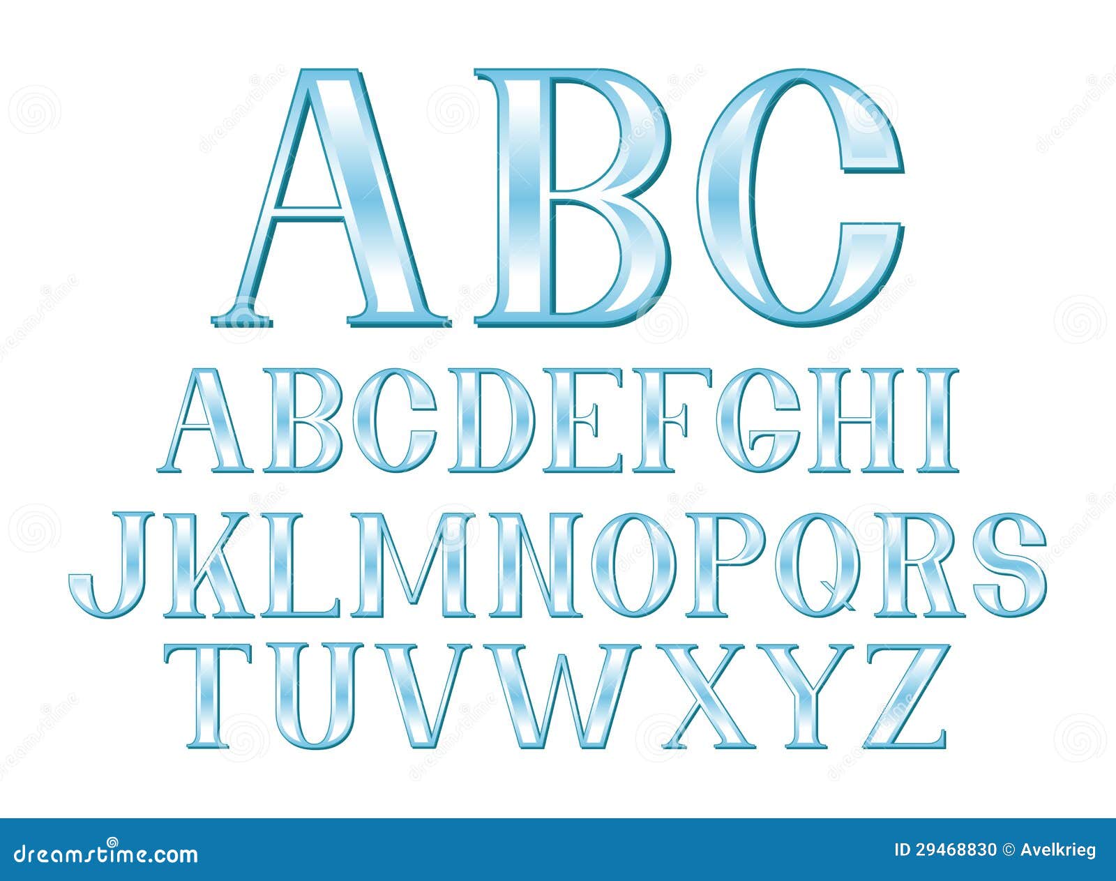 Blue Font stock vector. Illustration of eps10, decorative - 29468830