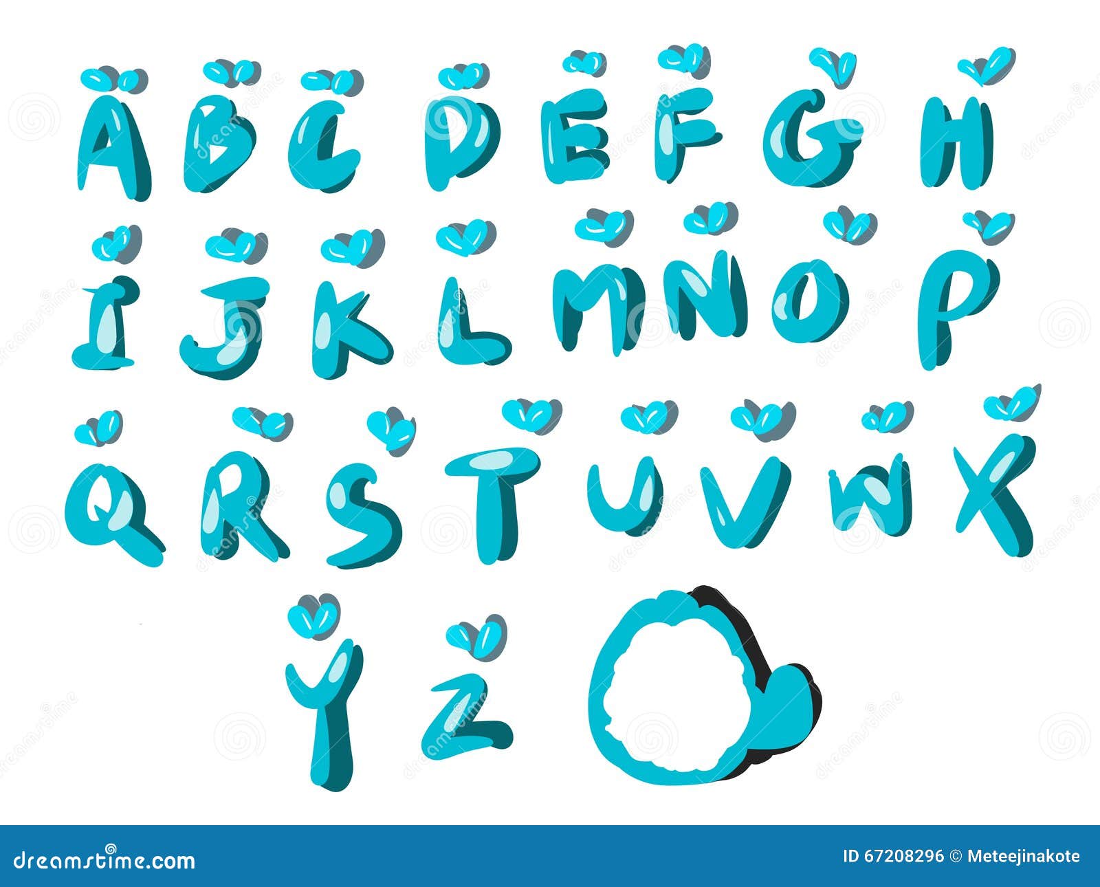 Blue font style stock illustration. Illustration of blue - 67208296