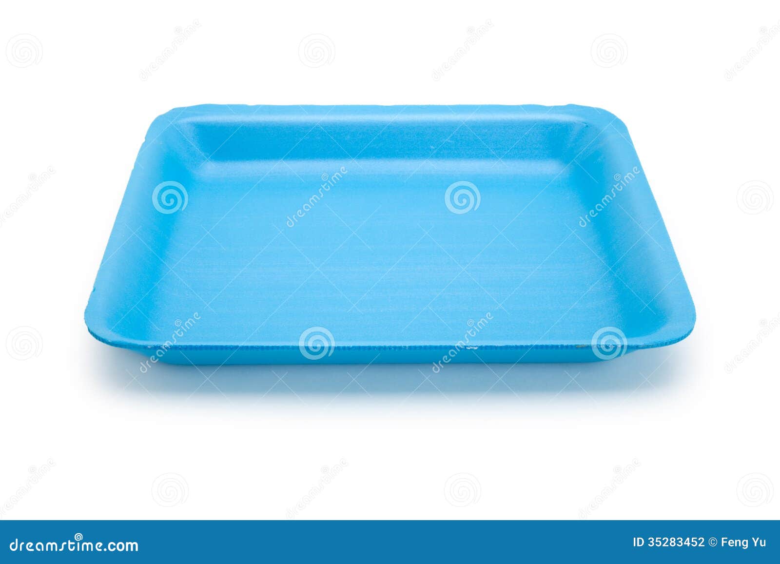 Blue food tray stock photo. Image of packaging, single - 35283452