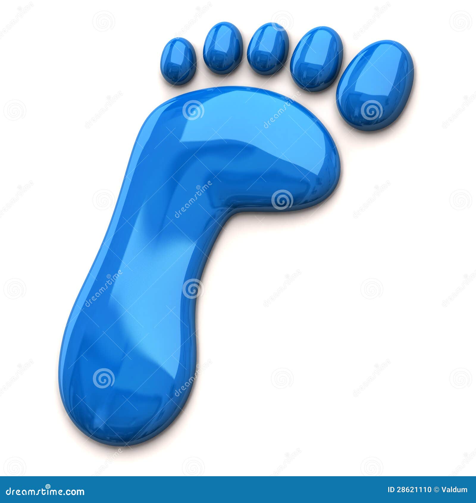 Blue footprint stock illustration. Illustration of artistic - 28621110
