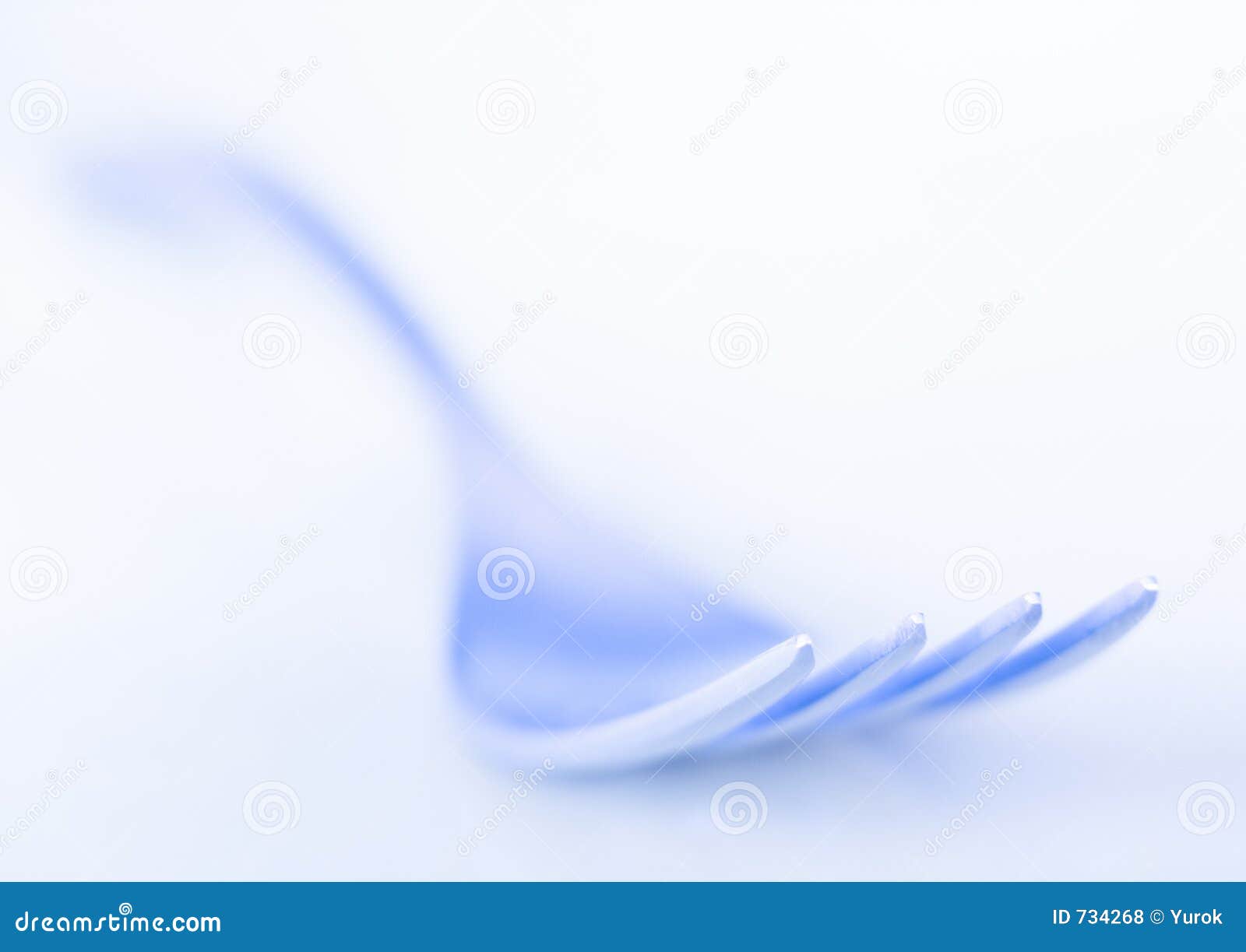Blue fork stock photo. Image of design, metallic, gourmet - 734268