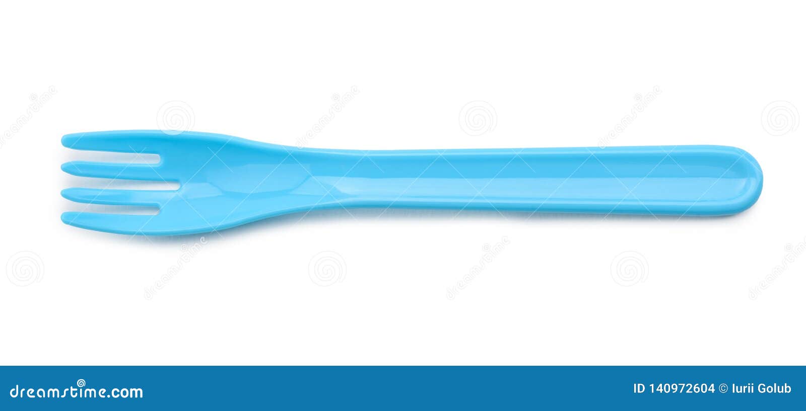 Blue Fork on White Background Stock Photo - Image of environment ...