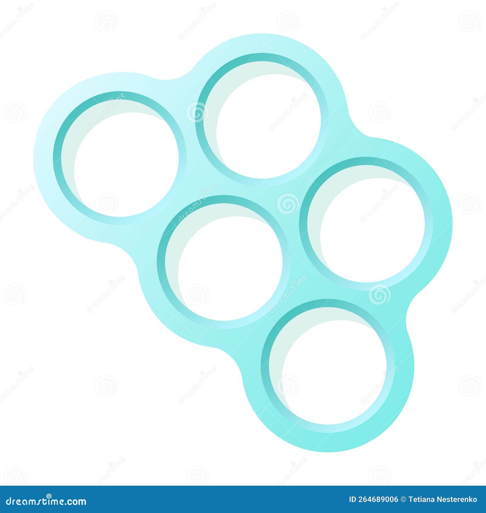 Blue Form with Blank Cells Vector Design Element Stock Vector ...