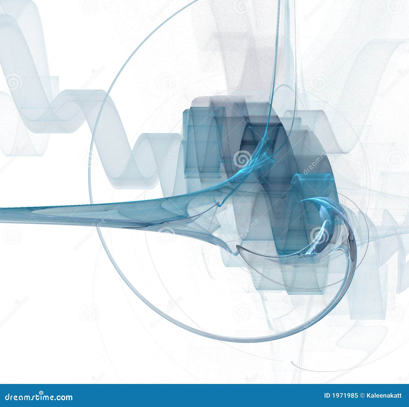 Blue Fractal stock illustration. Illustration of generated - 1971985