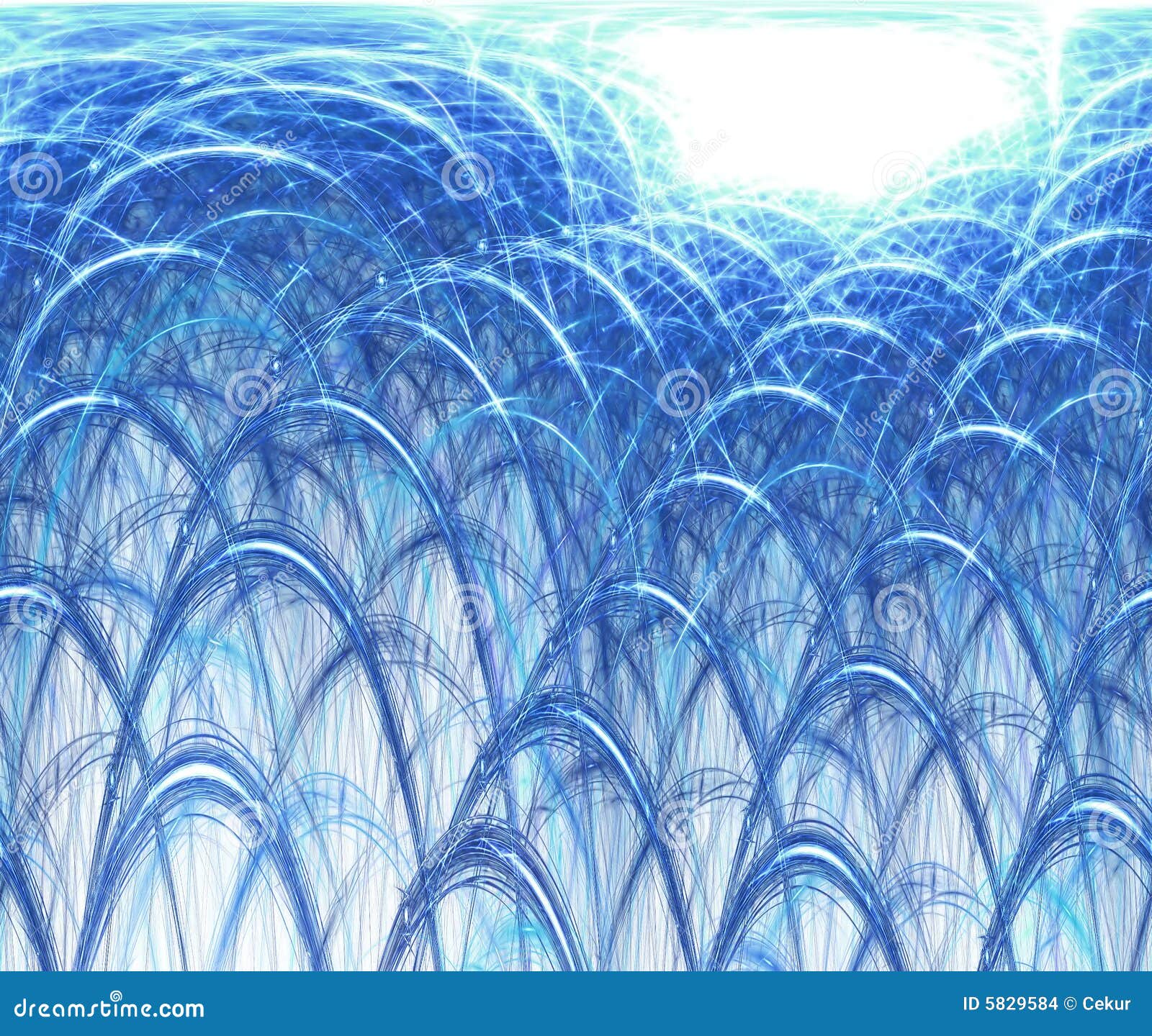 Blue fractal background stock illustration. Illustration of backgrounds ...