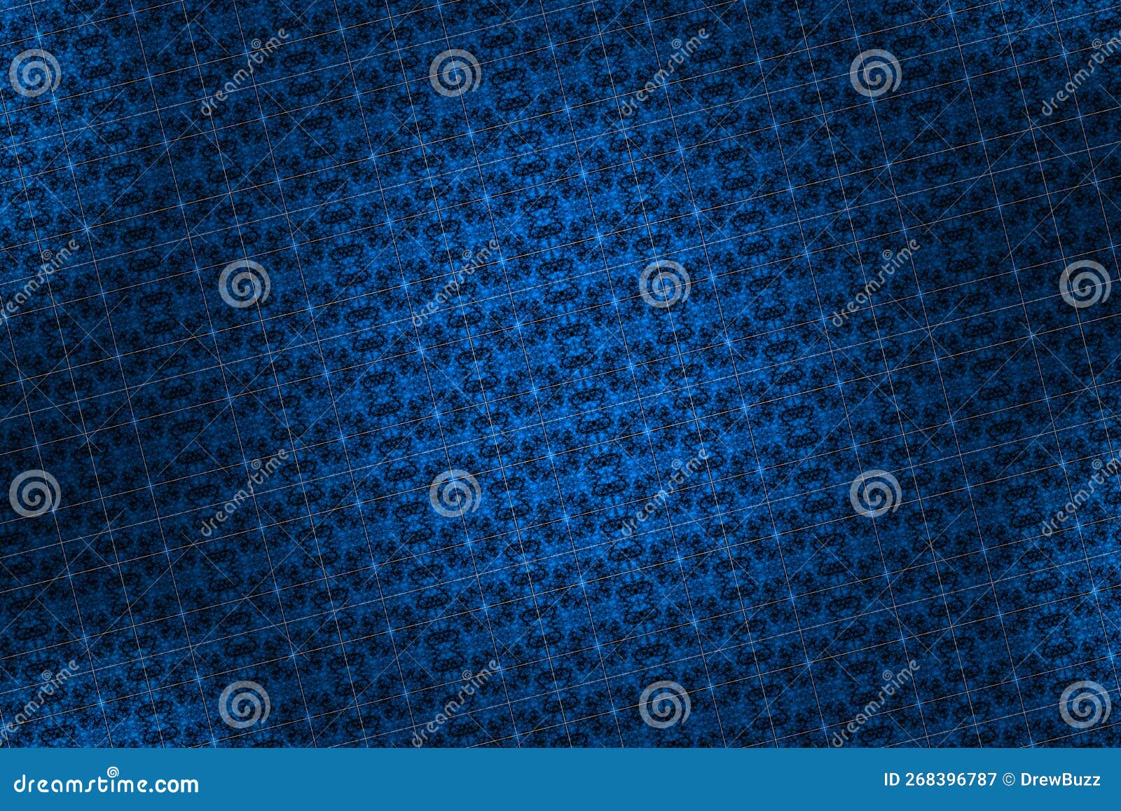 Blue Fractal Crystal Shiny Shape Pattern Light Depth Diagonal ...