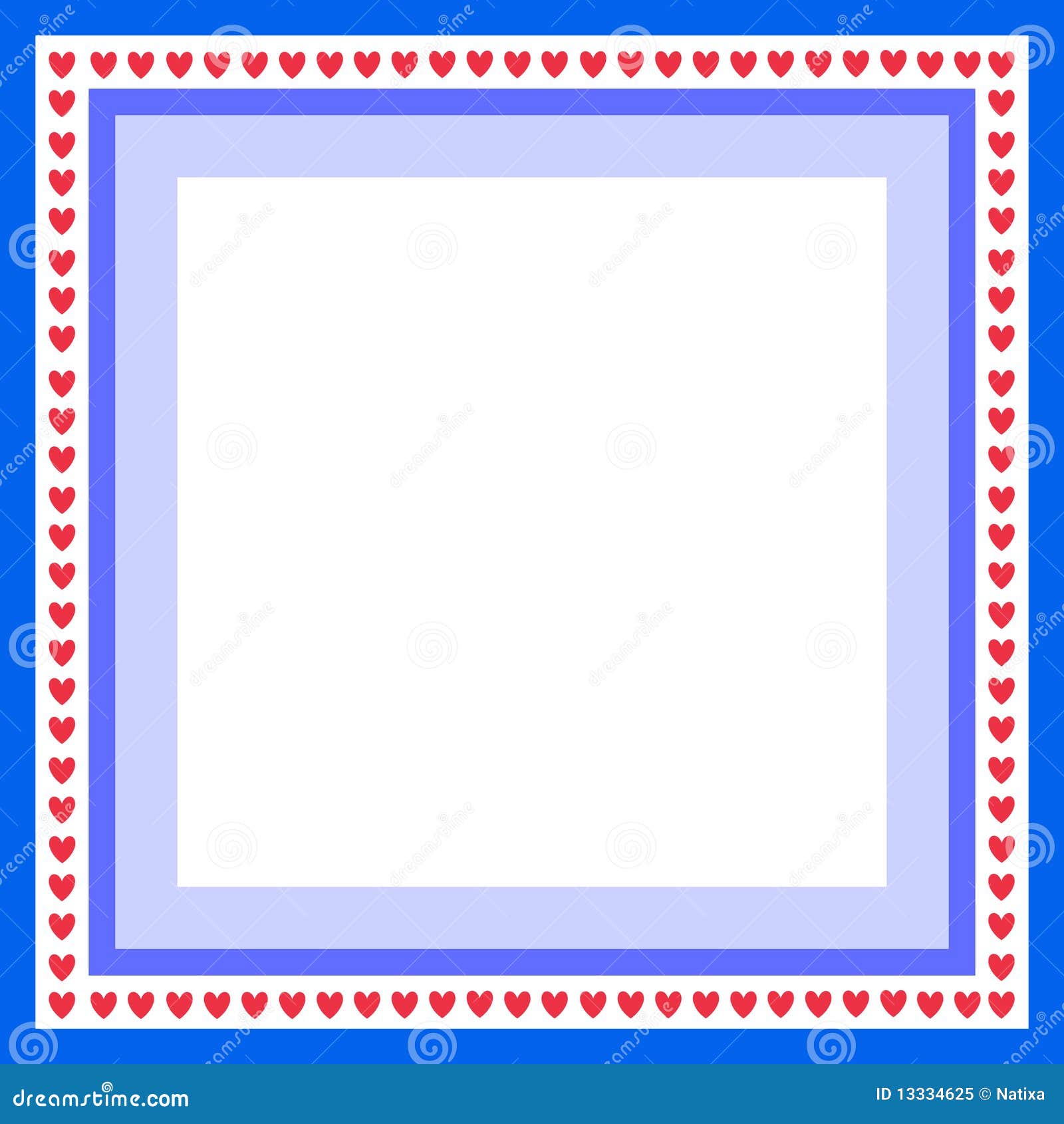 Blue frame stock vector. Illustration of detail, empty - 13334625