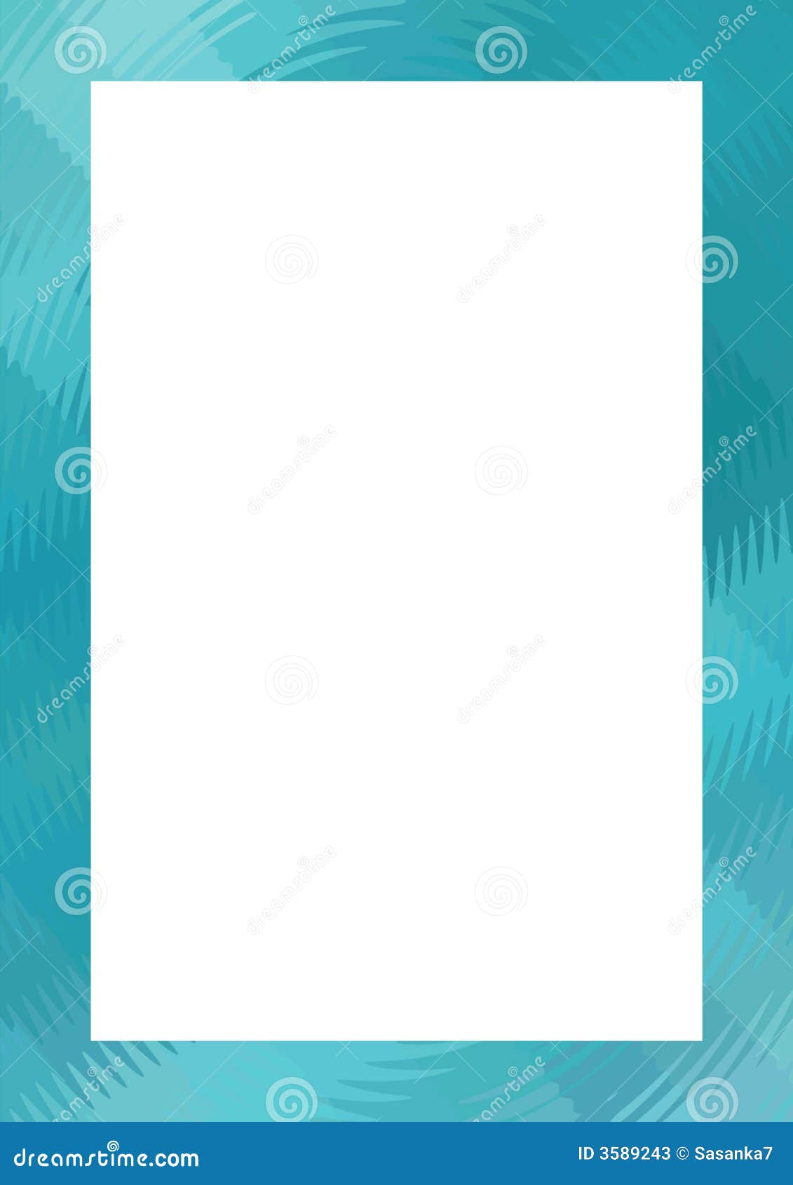 Blue frame stock illustration. Illustration of isolated - 3589243