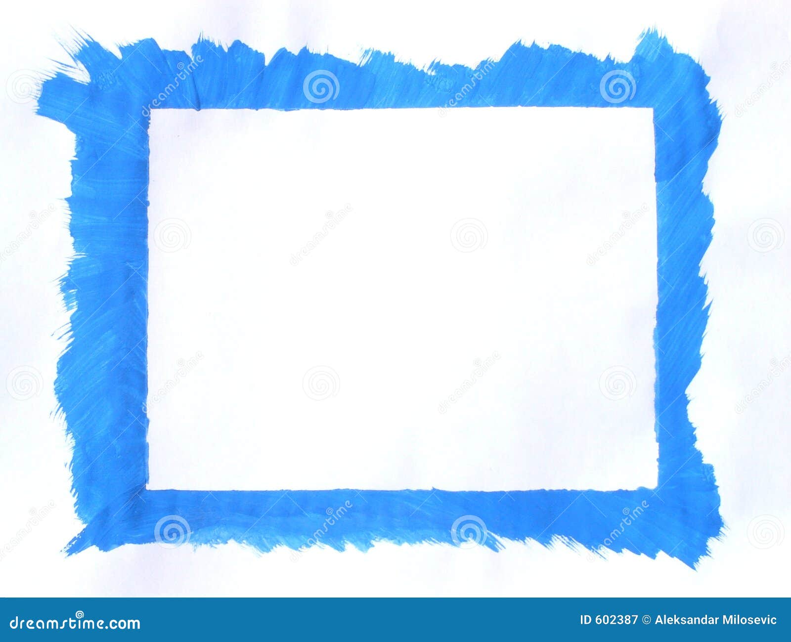 Blue frame stock illustration. Illustration of white, write - 602387
