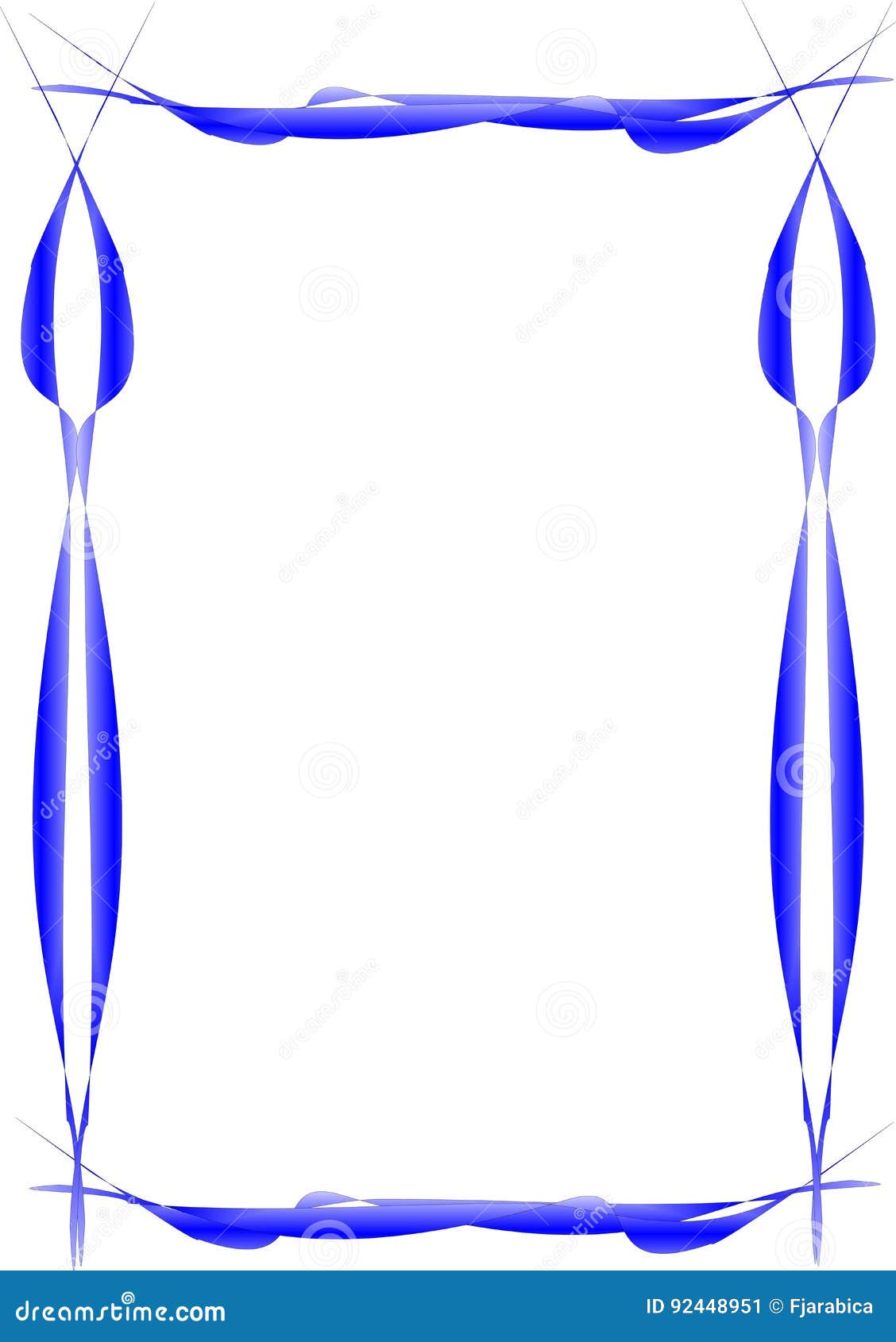 Blue frame stock illustration. Illustration of design - 92448951