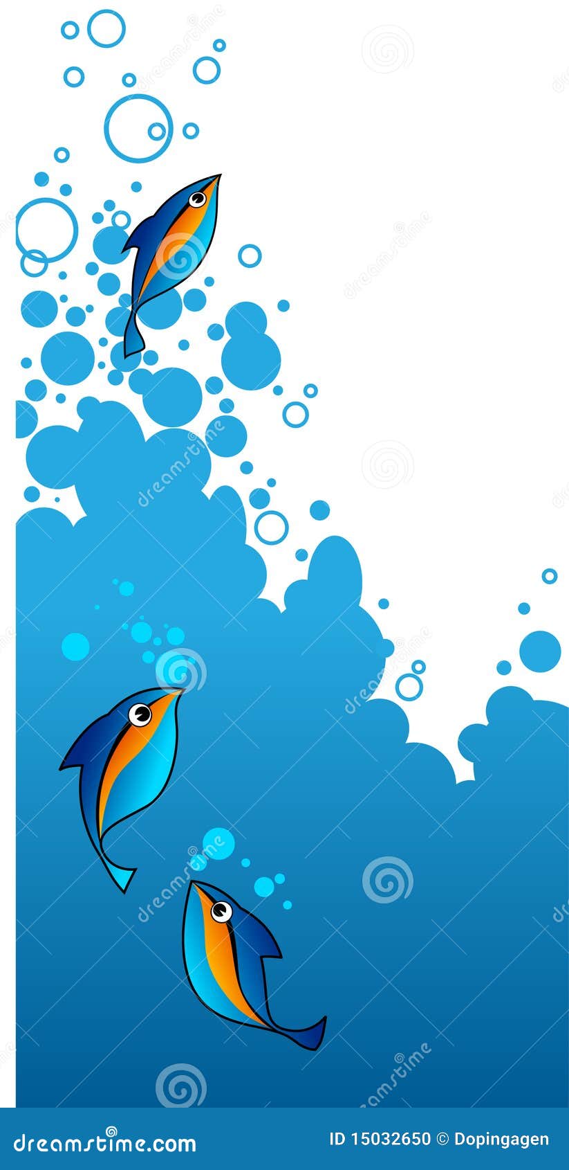 Blue Frame with Aqua Design. Stock Vector - Illustration of aqua ...