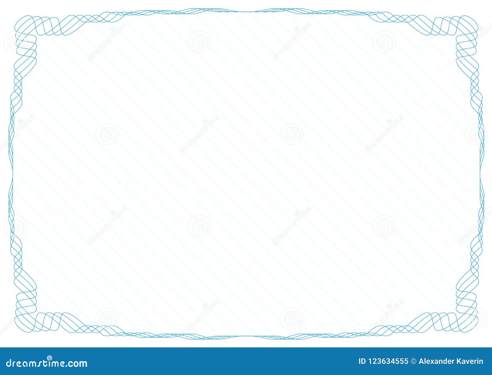 Blue Frame Border with Security Protective Grid Stock Vector ...