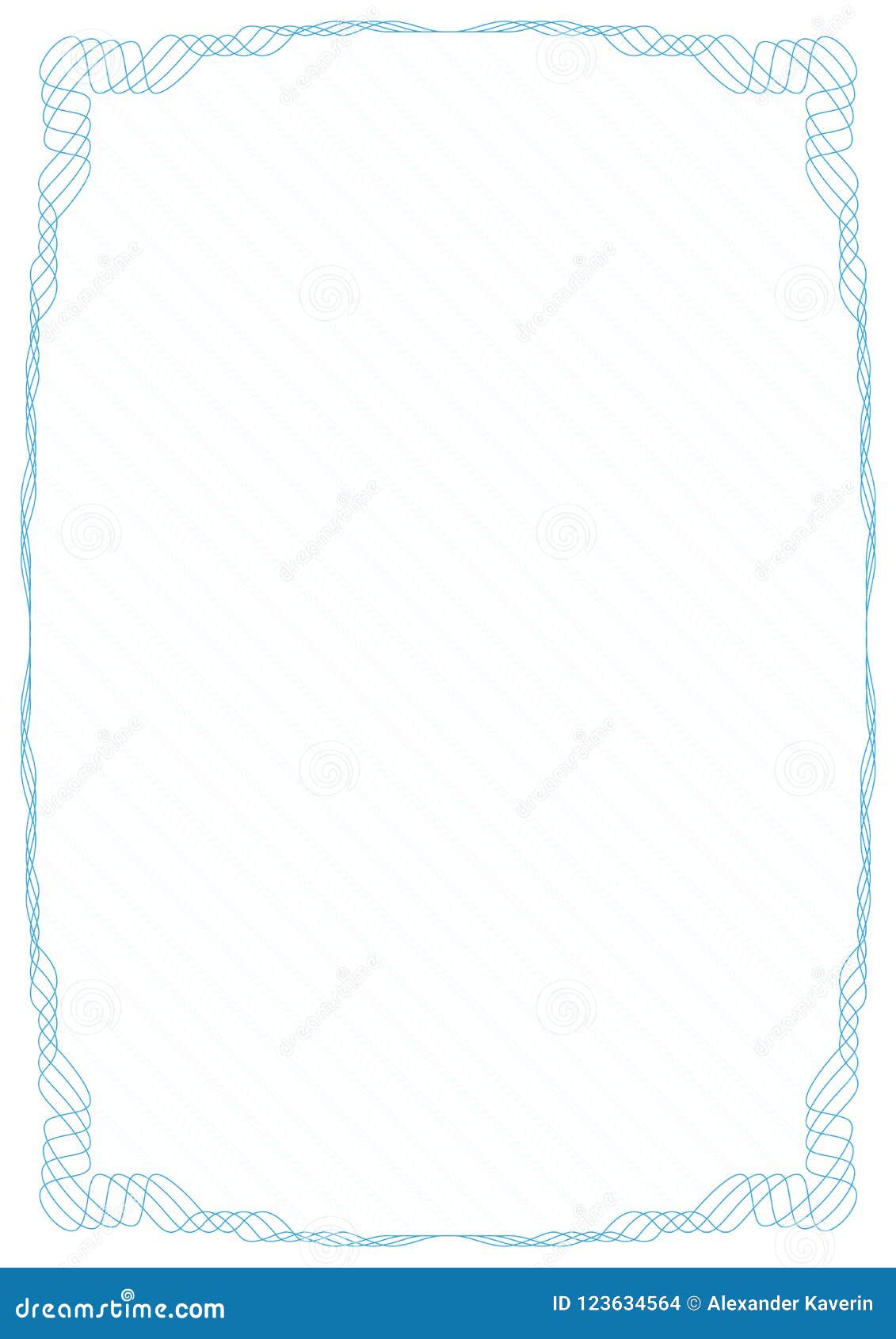 Blue Frame Border with Security Protective Grid Stock Vector ...