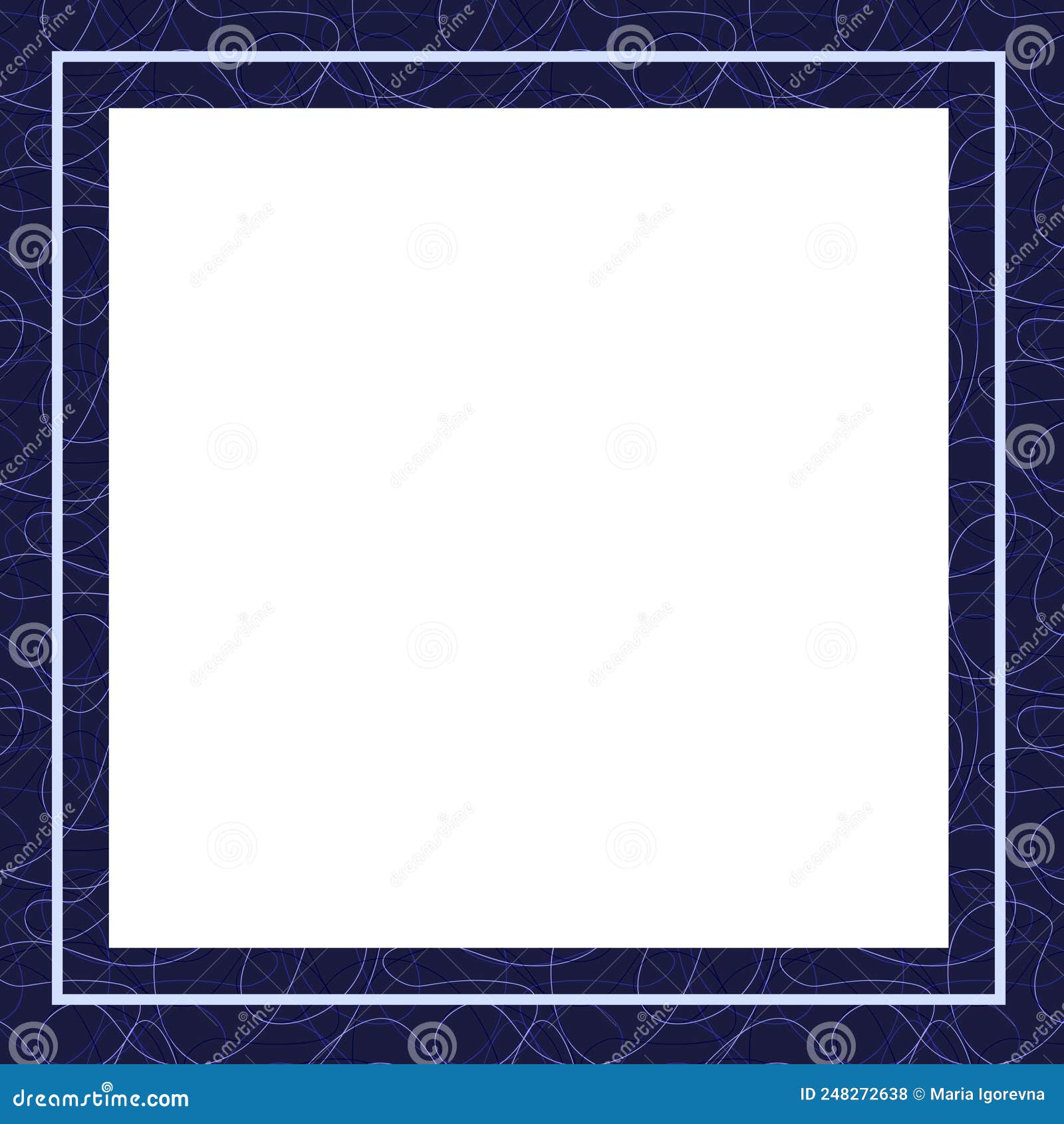 Blue Frame with Clipping Path. Abstract Background Vector Stock Vector ...