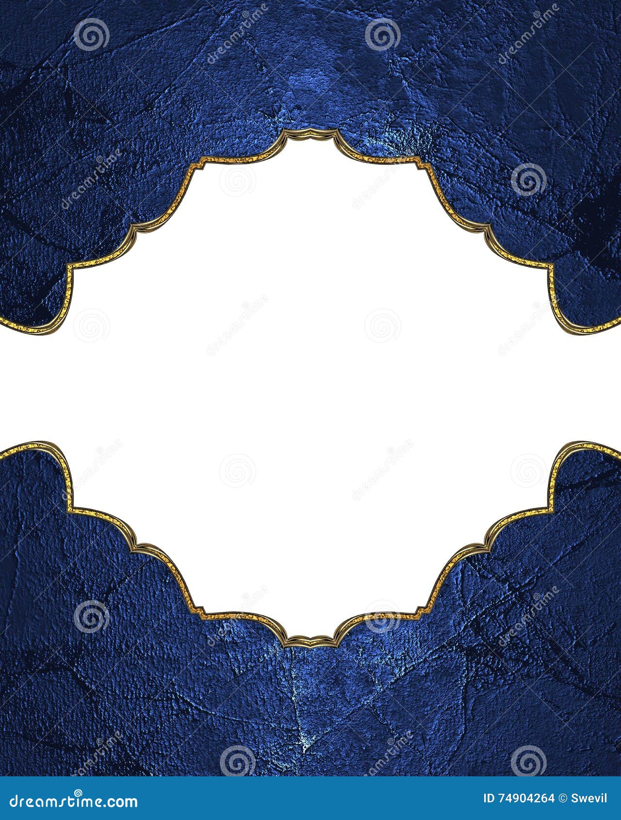 Blue Frame for Presentation. Template for Design Stock Illustration ...