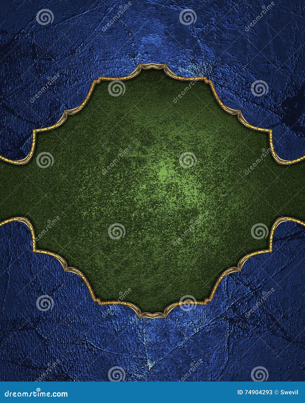 Blue Frame for Presentation. Template for Design Stock Illustration ...