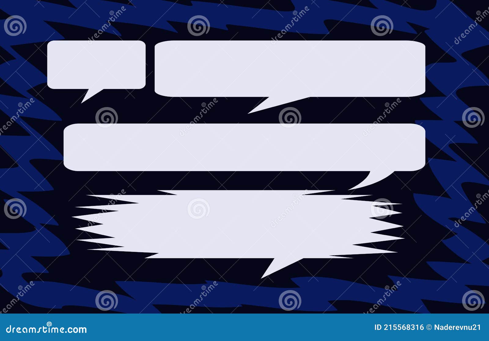 Callouts Set With Different Messages On White Background. Vector ...