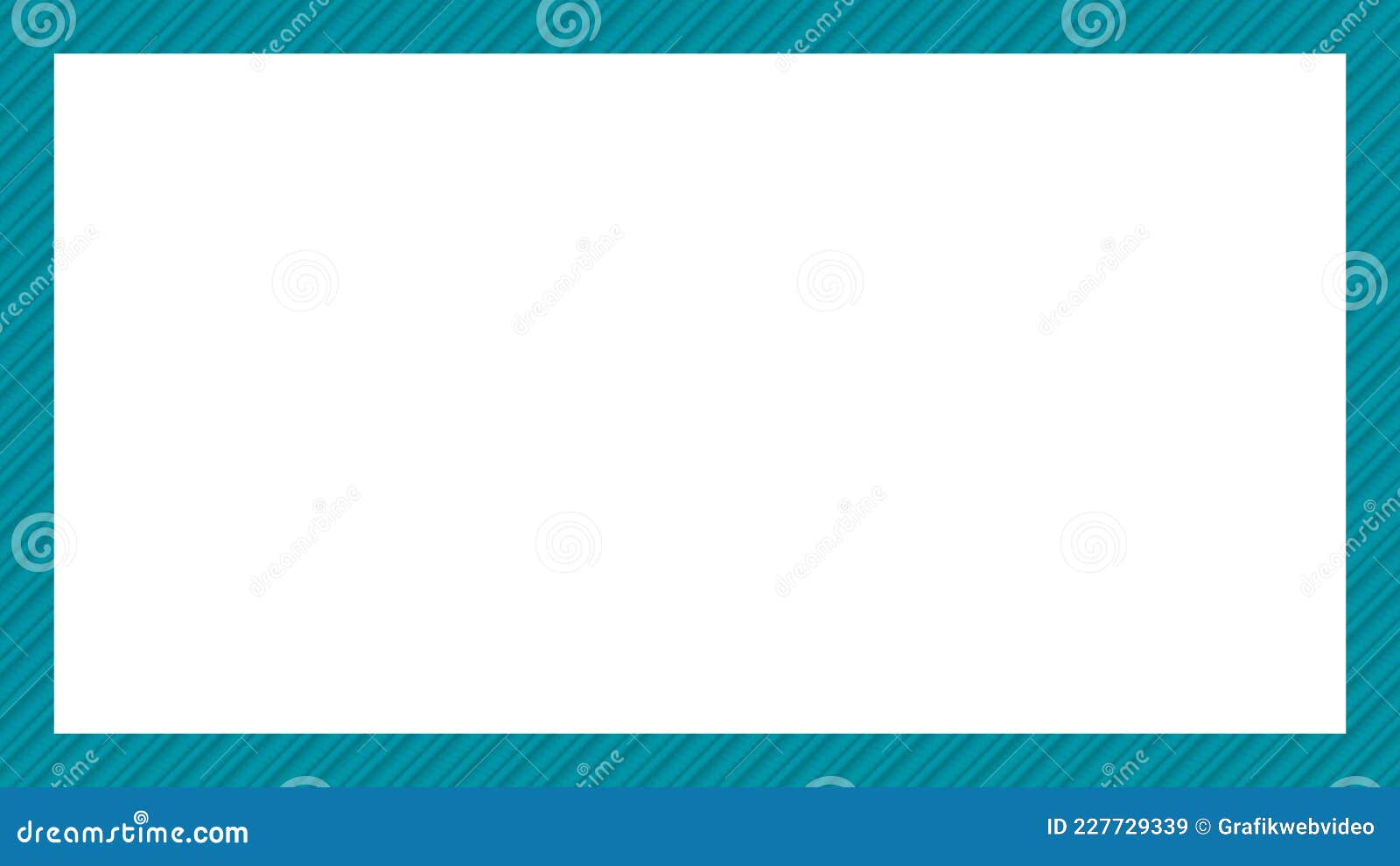 Blue Frame, White Background, 3D Illustrations Stock Illustration ...