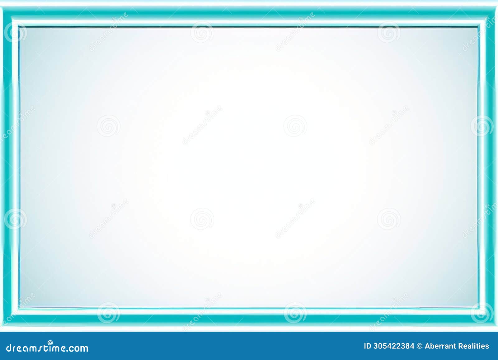 A Blue Frame with White Border on a White Background Stock Illustration ...