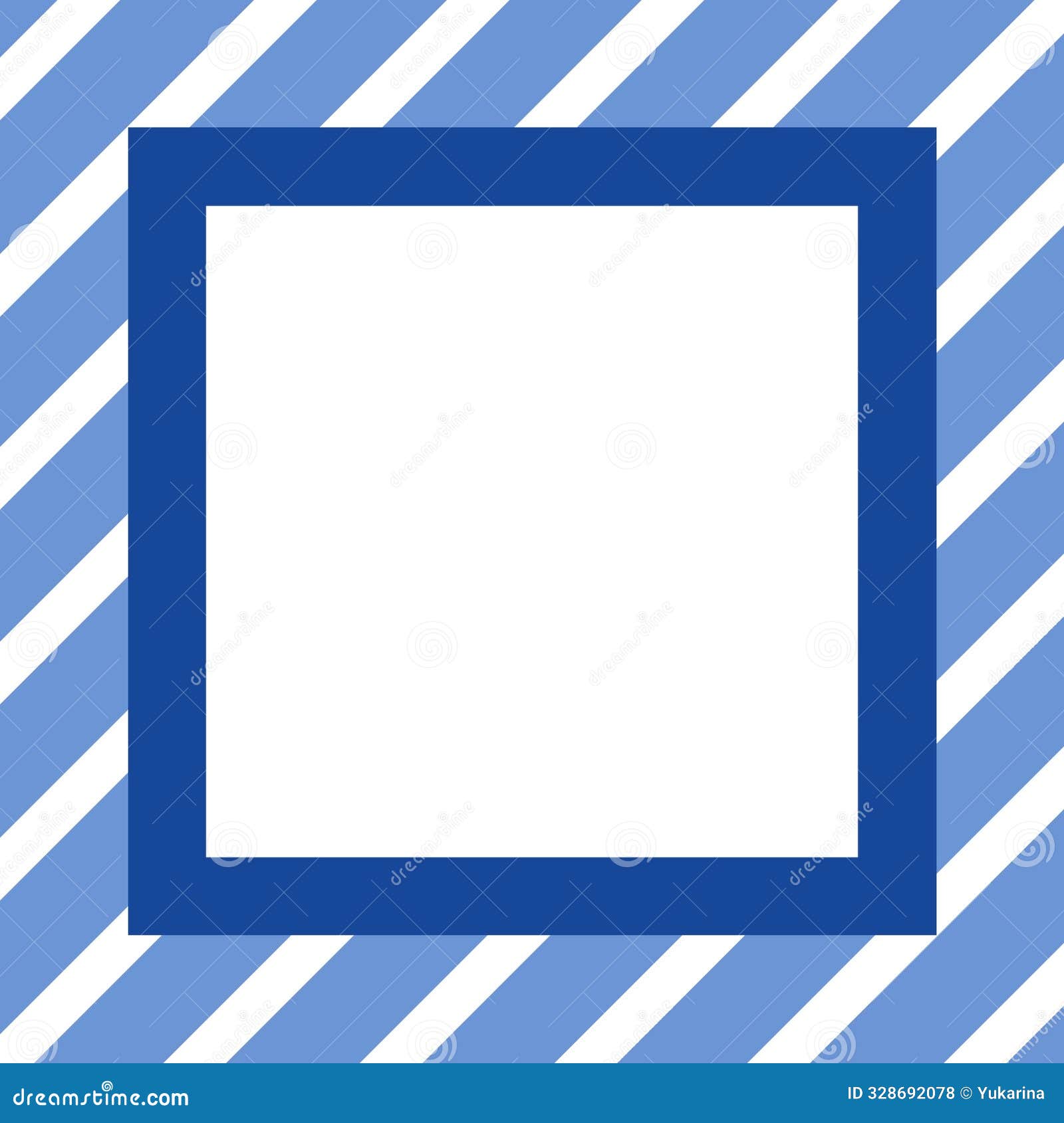 A Blue Frame with White Diagonal Stripes Stock Illustration ...