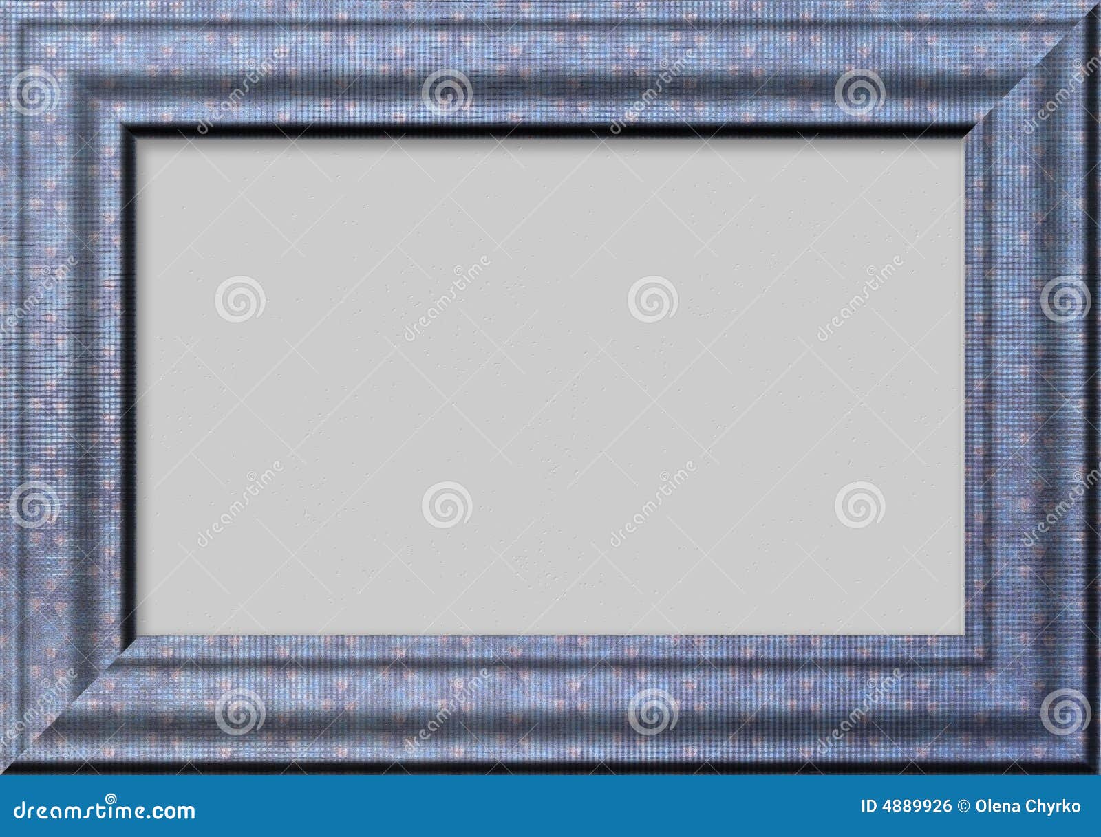 Blue framework for photos stock illustration. Illustration of deco ...