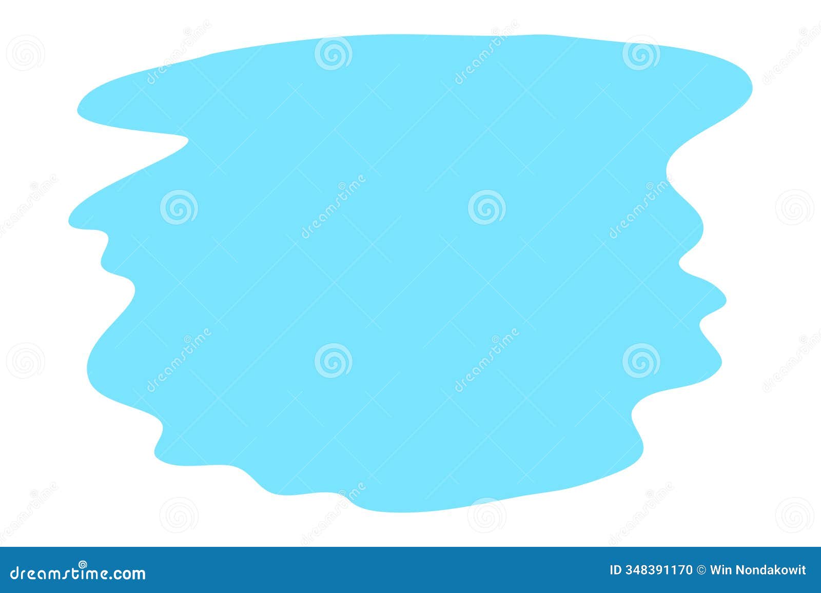 Blue Freeform Curve And Stripe Run Across The Square Shape Dotted World ...