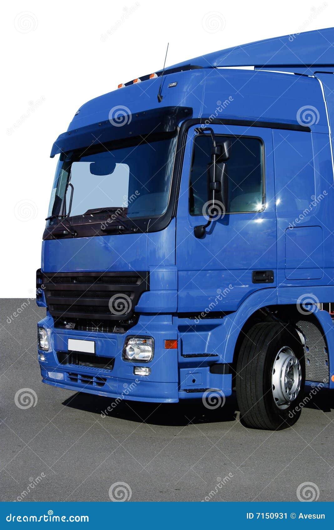 Blue freight truck stock image. Image of business, cargo - 7150931
