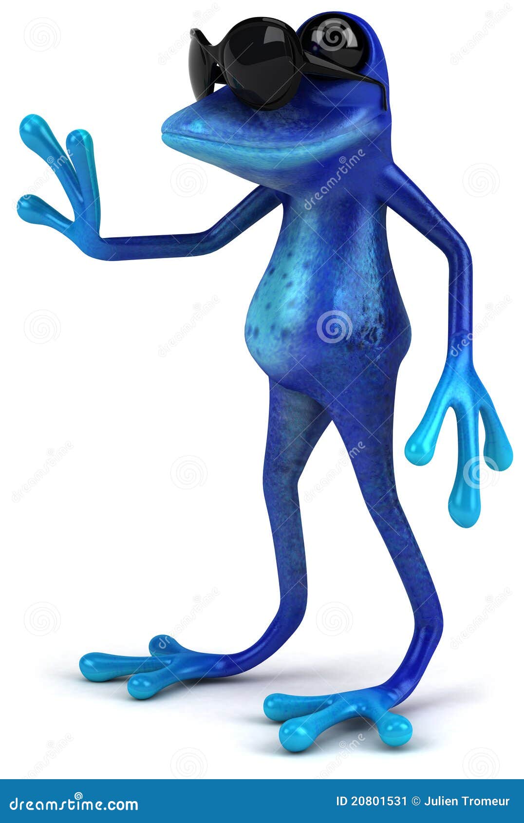Blue frog stock illustration. Illustration of tropical - 20801531