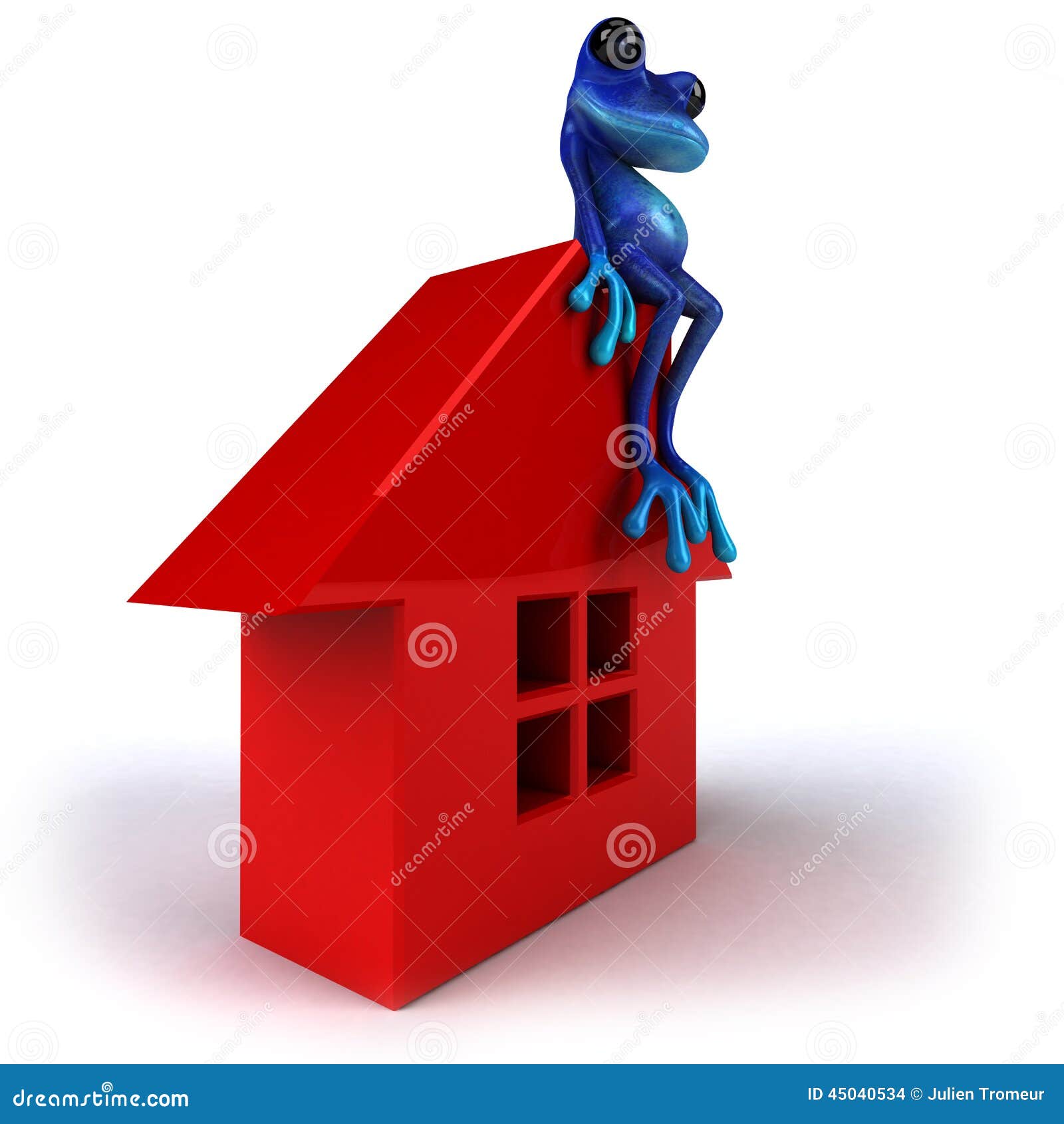 Blue frog stock illustration. Illustration of blue, frog - 45040534