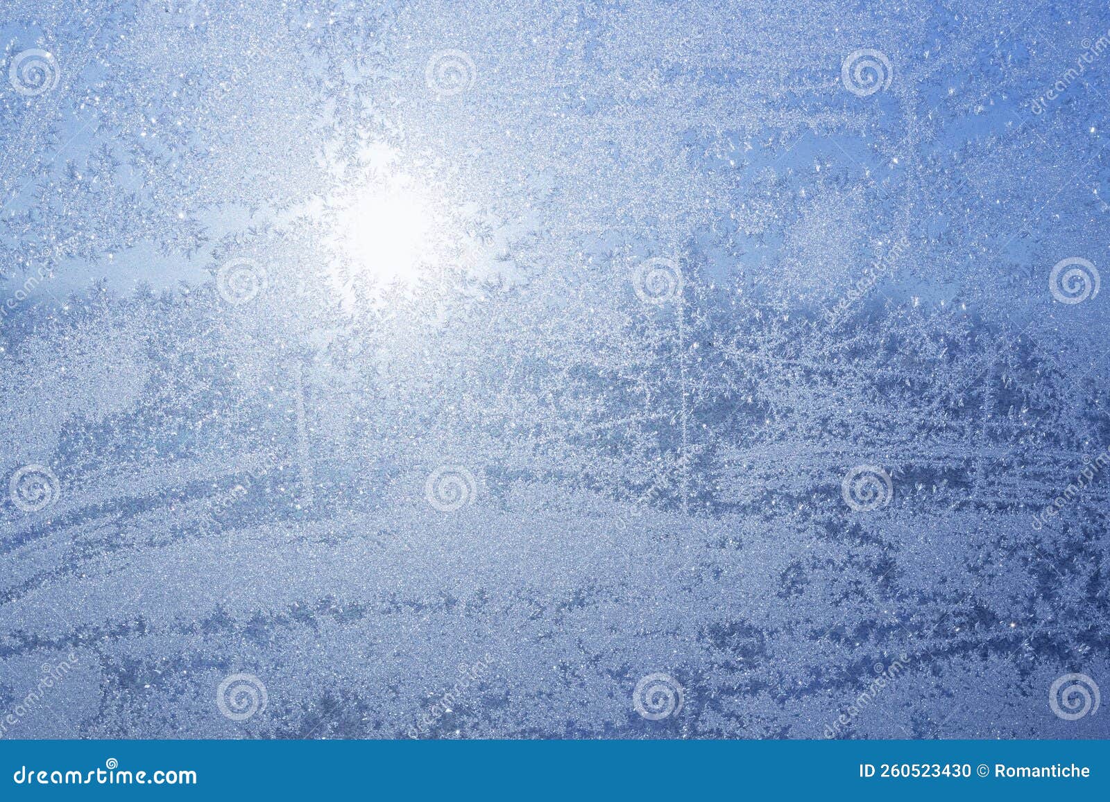 Blue Frost Pattern on Window at Winter Stock Photo - Image of seasonal ...