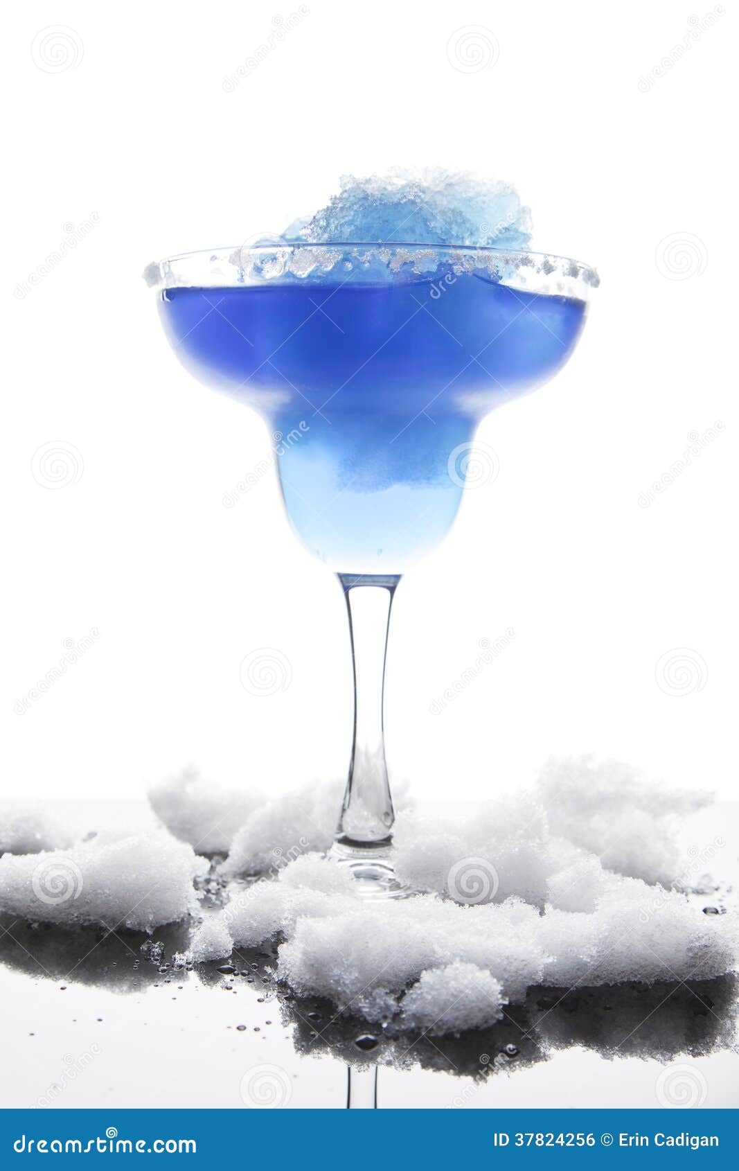 Blue Frozen Iceberg Margarita Stock Photo - Image of snow, beverage ...