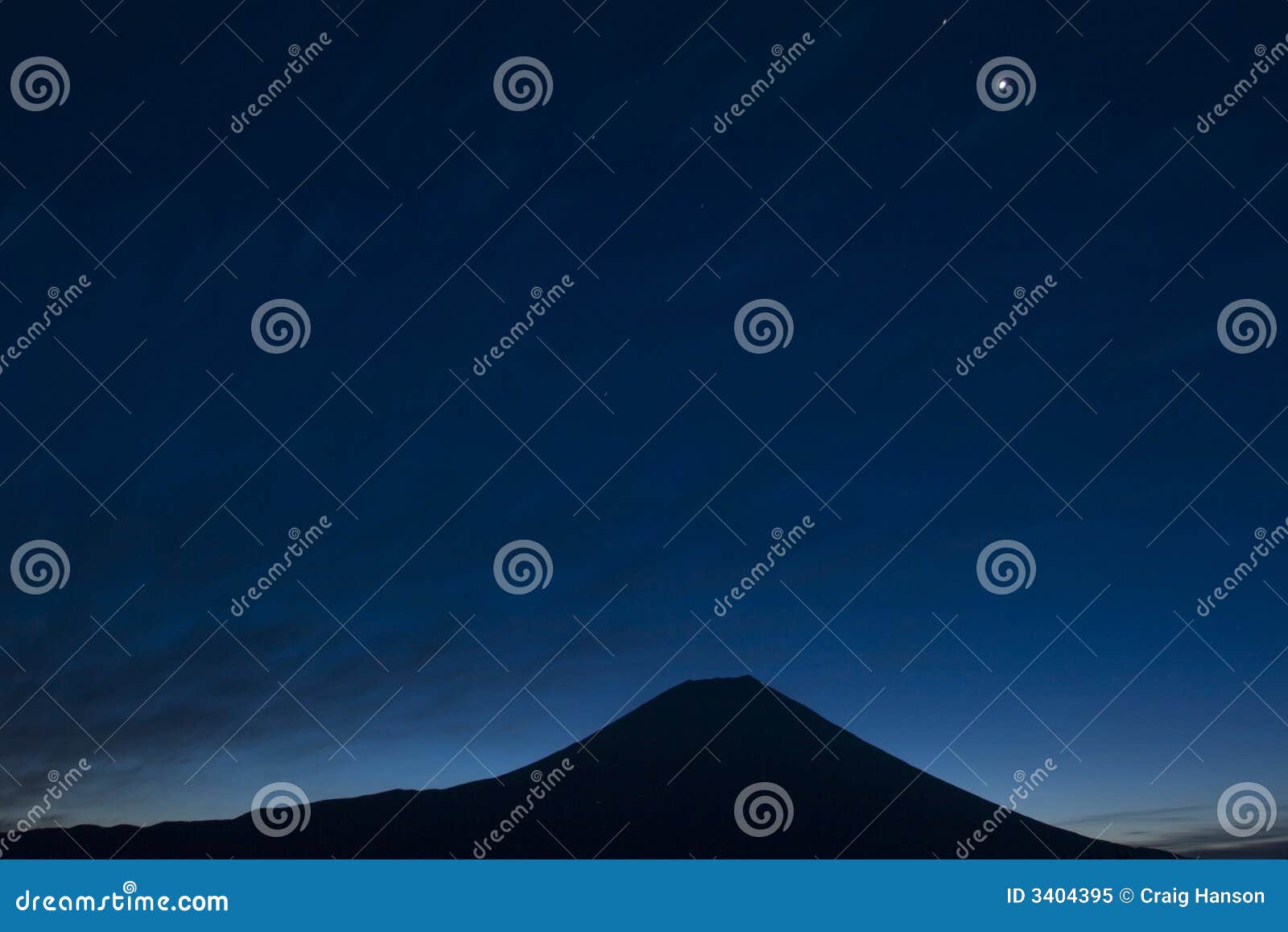 Blue Fuji III stock image. Image of tranquil, travel, clouds - 3404395