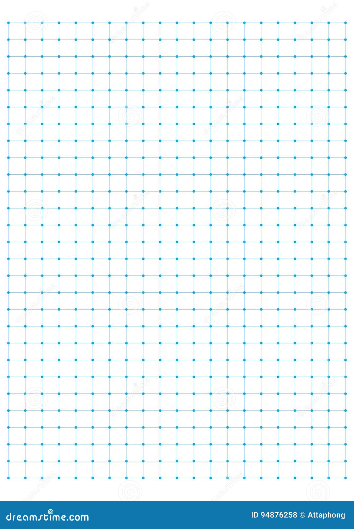 Blue Full Page Centimeter Dot Paper Vector Stock Vector - Illustration ...