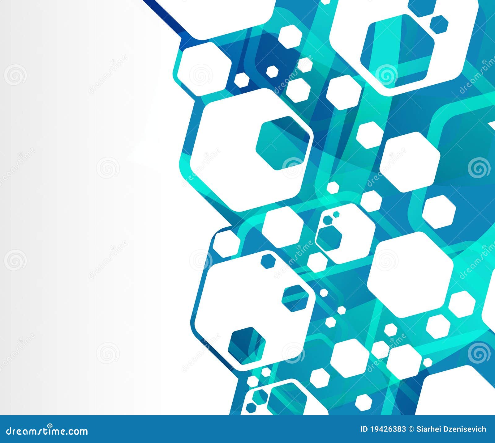 Blue Funky Geometrical Background Stock Vector - Illustration of vector ...