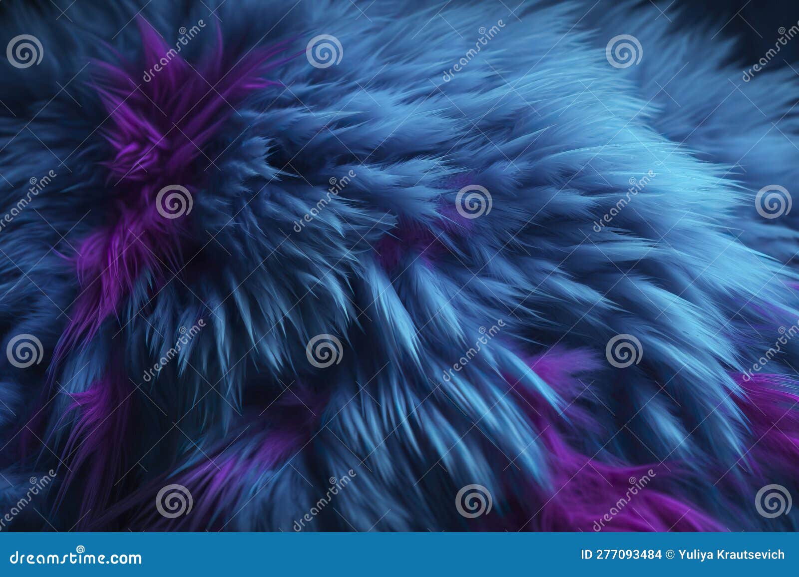 Blue Fur Background. Generative AI Stock Illustration - Illustration of ...