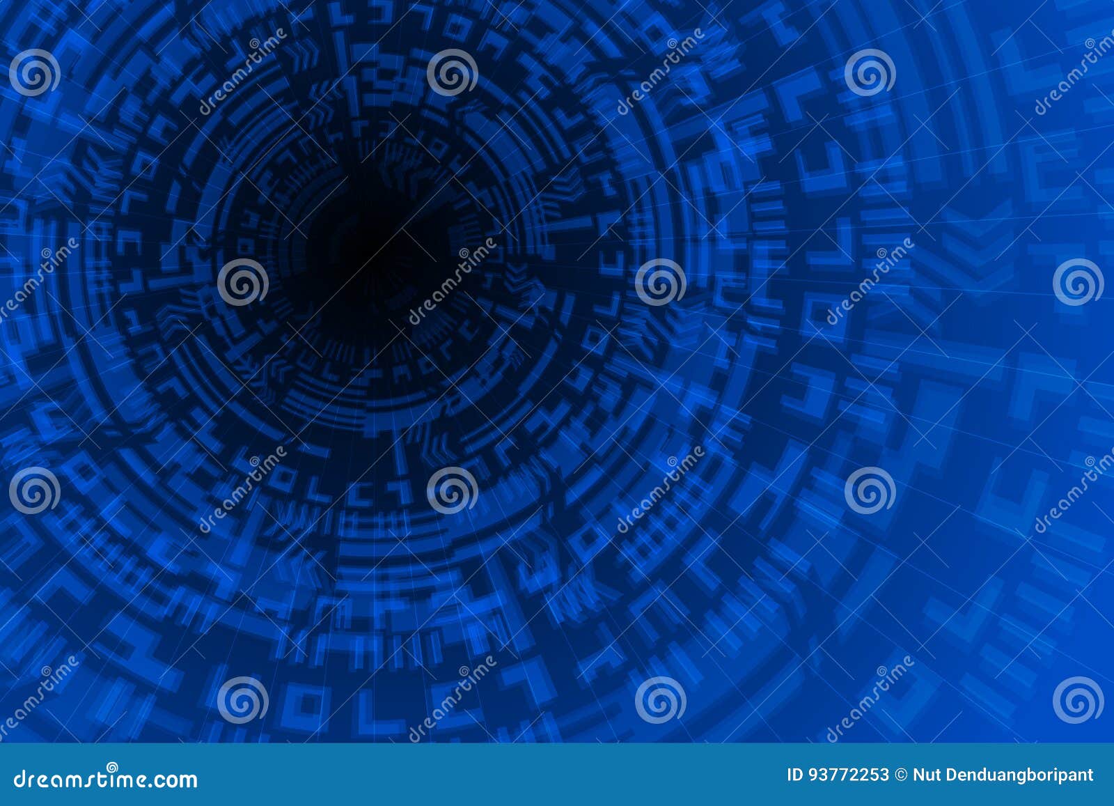 Blue Future Technology Background Stock Vector - Illustration of ...