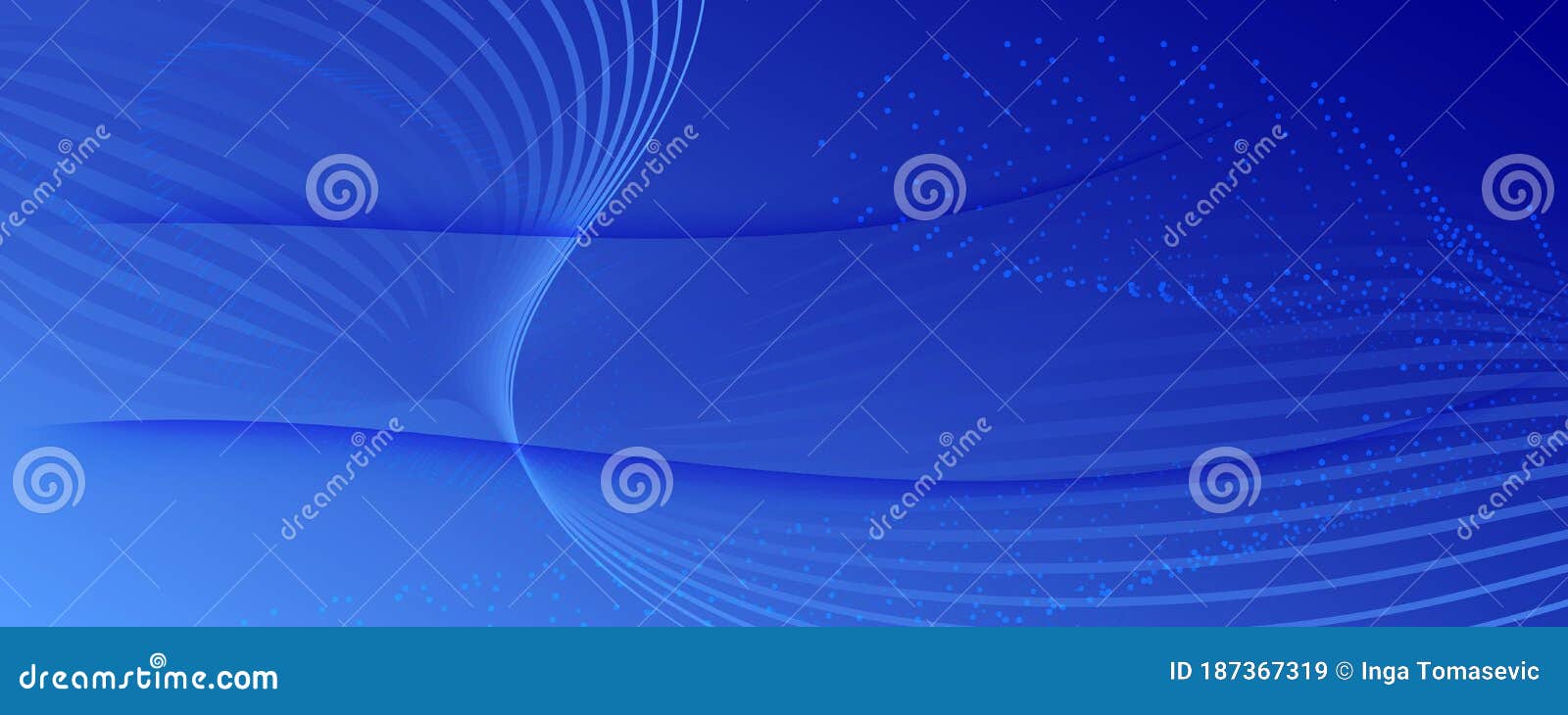 Blue Futuristic Abstract. Digital Elements Stock Vector - Illustration ...