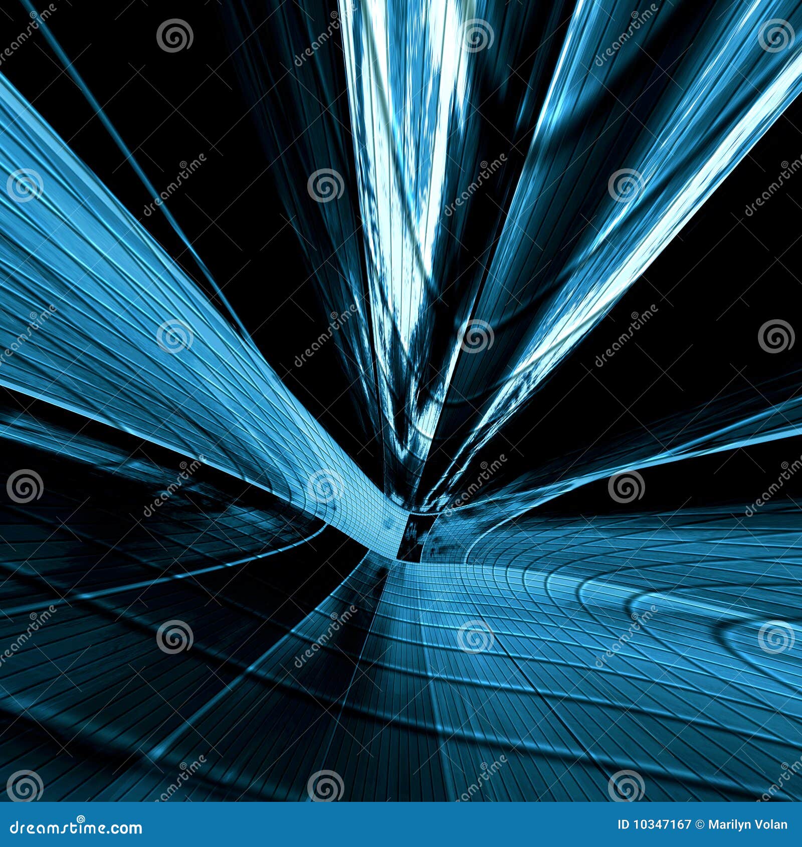 Blue Futuristic Background stock illustration. Illustration of artwork ...