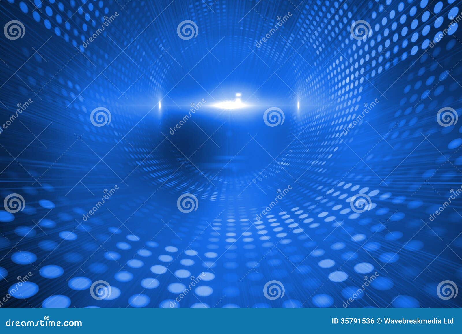 Blue futuristic background stock illustration. Illustration of people ...