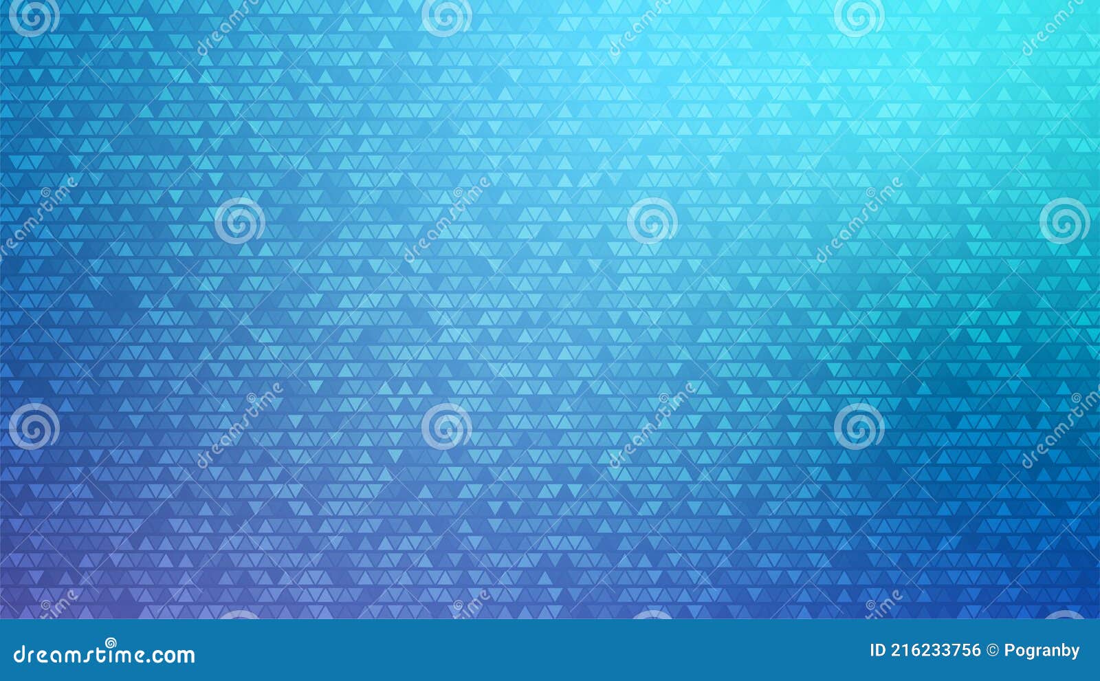 Blue Futuristic Background. Triangle Pattern. Geometric Vector Template ...