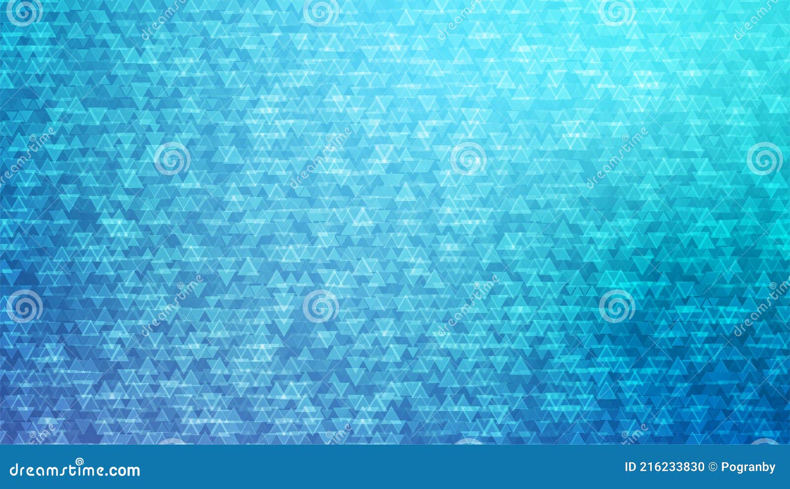 Blue Futuristic Background. Triangle Pattern. Geometric Vector Template ...